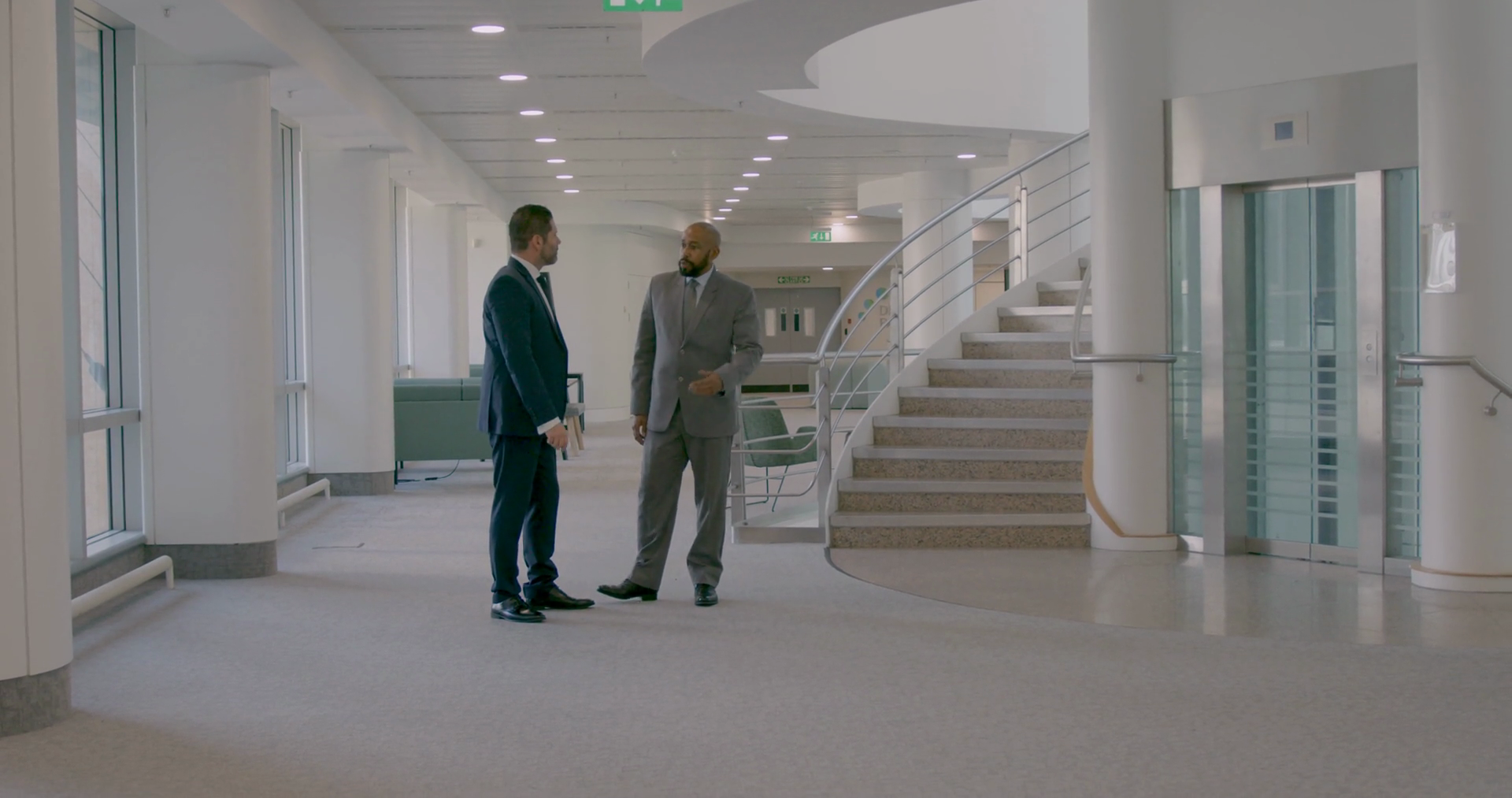 Two Business People Meeting In Corporate Stock Footage SBV-351784449 ...