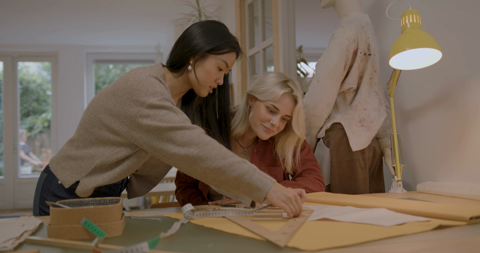 Fashion Design Students In Atelier Making Stock Footage SBV-351783505 ...