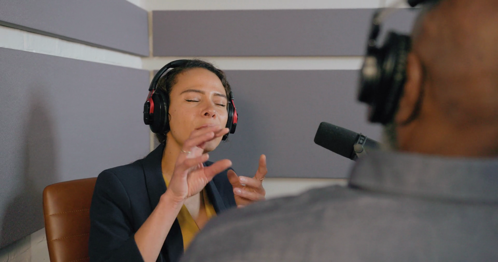 Female Podcaster Recording In Studio Radio Stock Footage SBV-351775208 ...