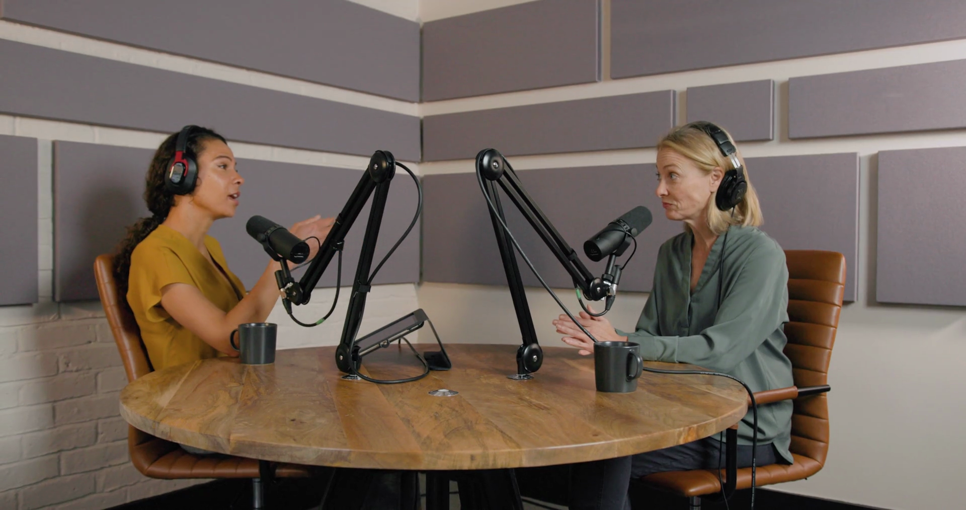 Female Podcaster In Studio Recording Stock Footage SBV-351775213 - Storyblocks