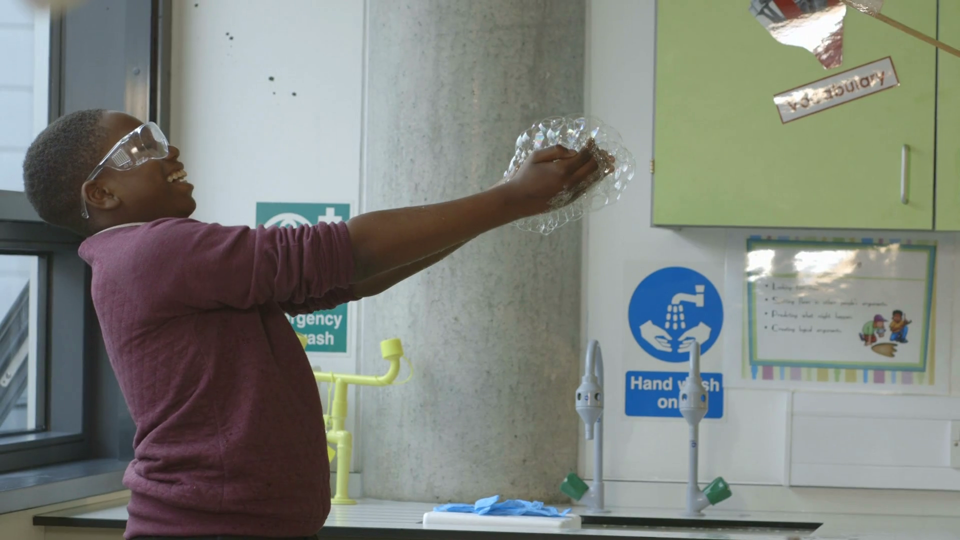 Ms Schoolboy Trying Out Experiment In Stock Footage SBV-338842278 ...