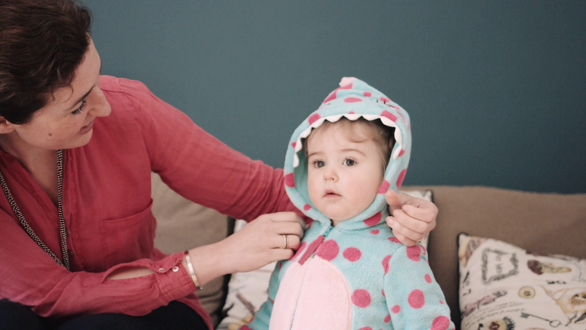 Mother Wearing Fancy Dress Costumes To Stock Footage SBV-352807511 ...