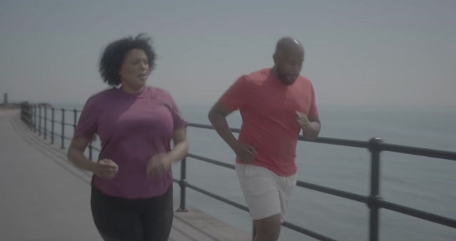 Scared African American Woman Running Stock Footage: Royalty-Free Video ...