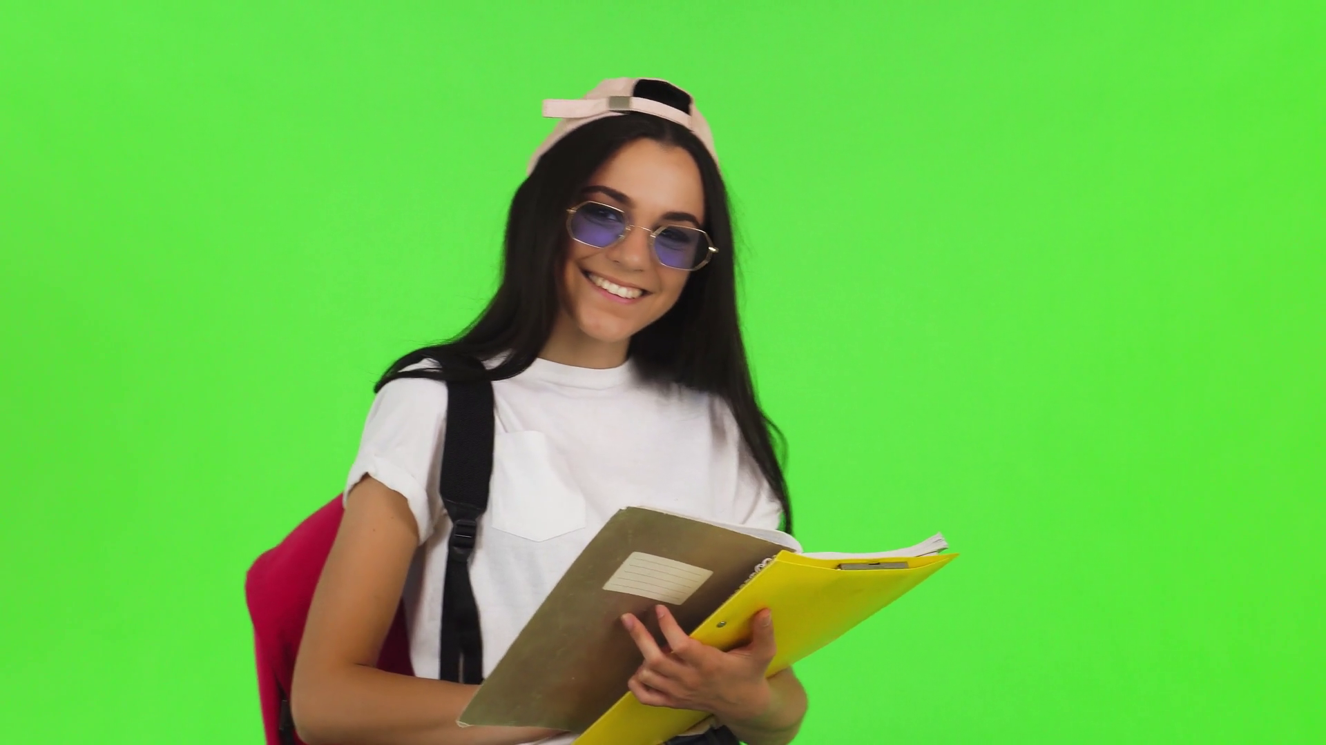 Joyful Young Female Student Beaming With Stock Footage SBV-352108243 ...