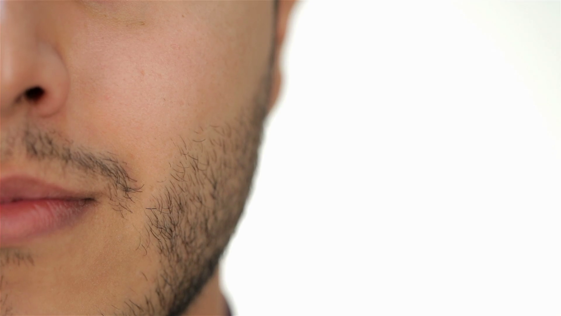 Male Unshaven Face Smile Stock Footage SBV-304590002 - Storyblocks