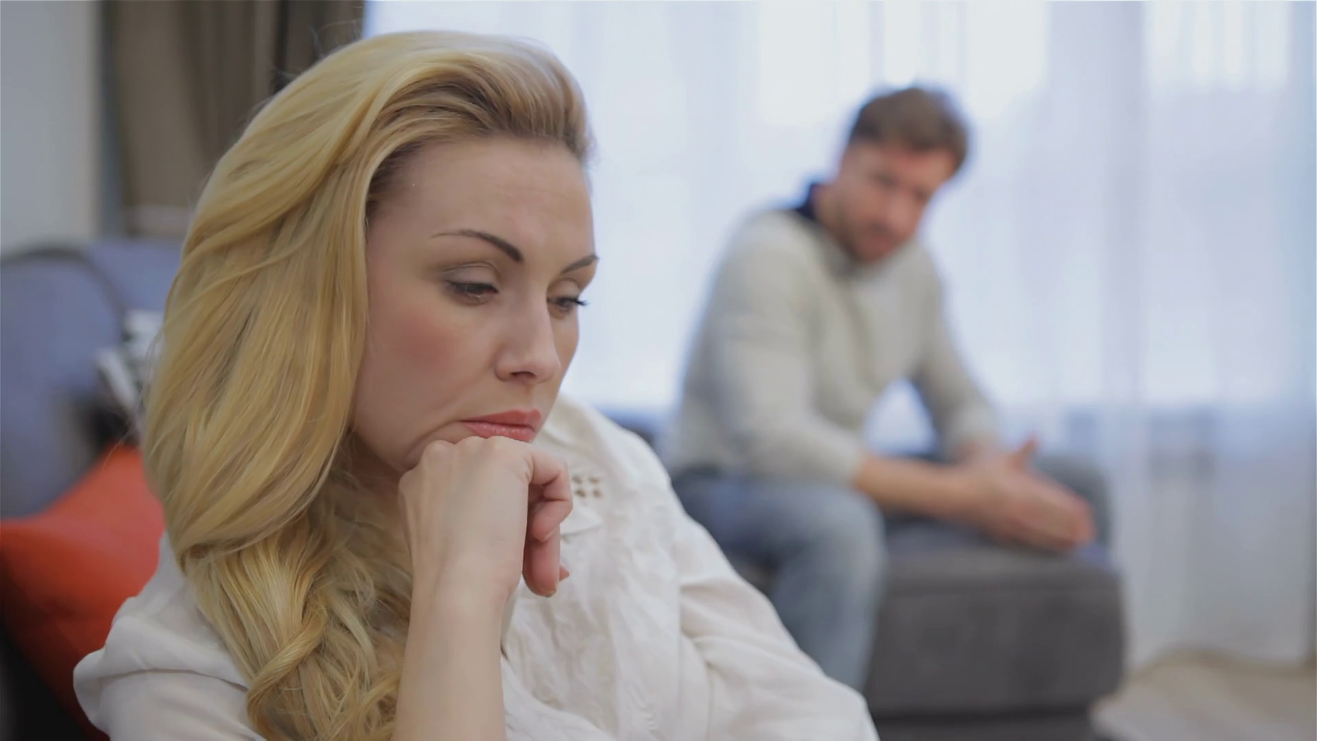 Couple Has Conflict At Home Stock Footage SBV-348395807 - Storyblocks