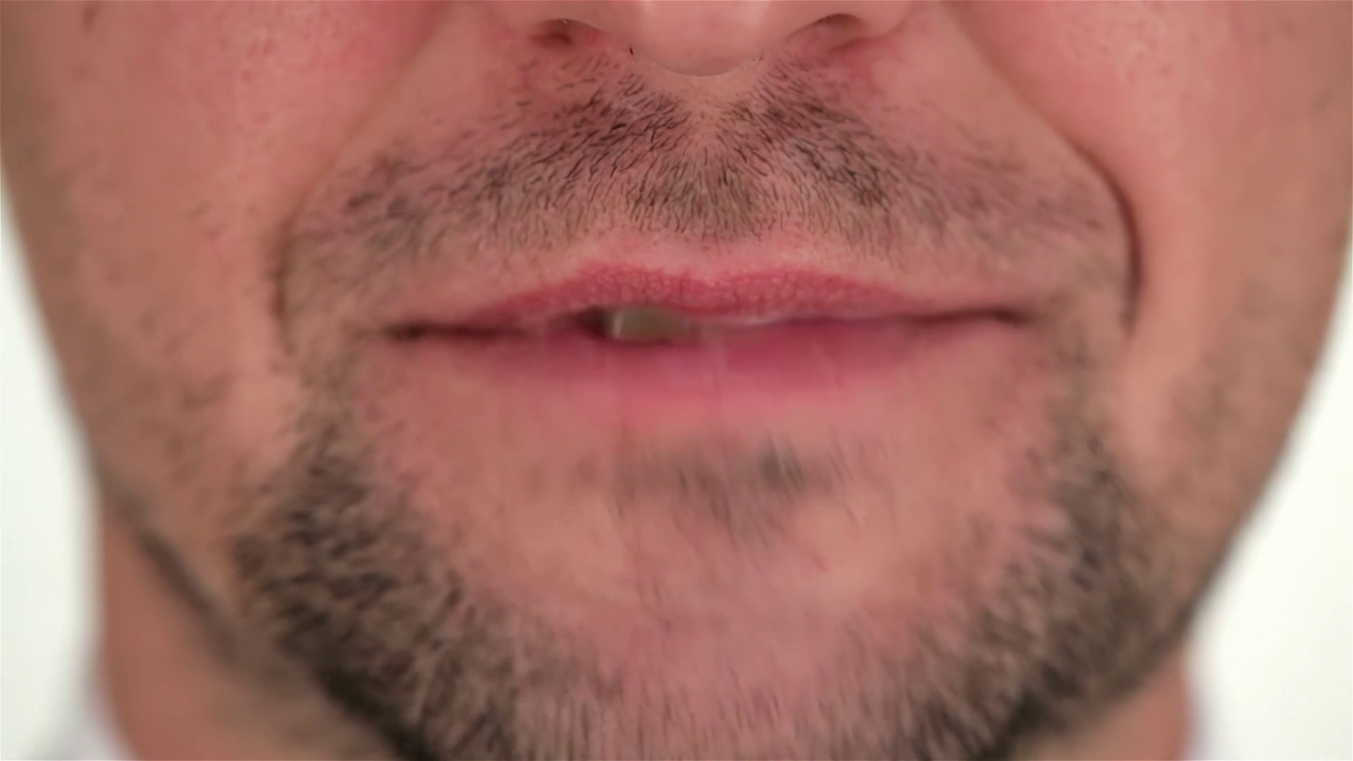 Part Of Human Unshaven Face Smile Stock Footage SBV-348514987 - Storyblocks