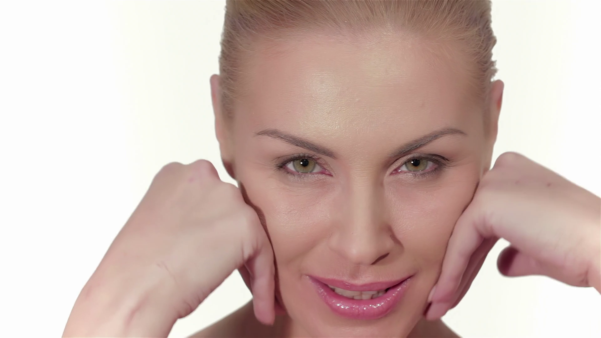 Perfect Fresh Skin On White Background Stock Footage SBV-348752697 ...