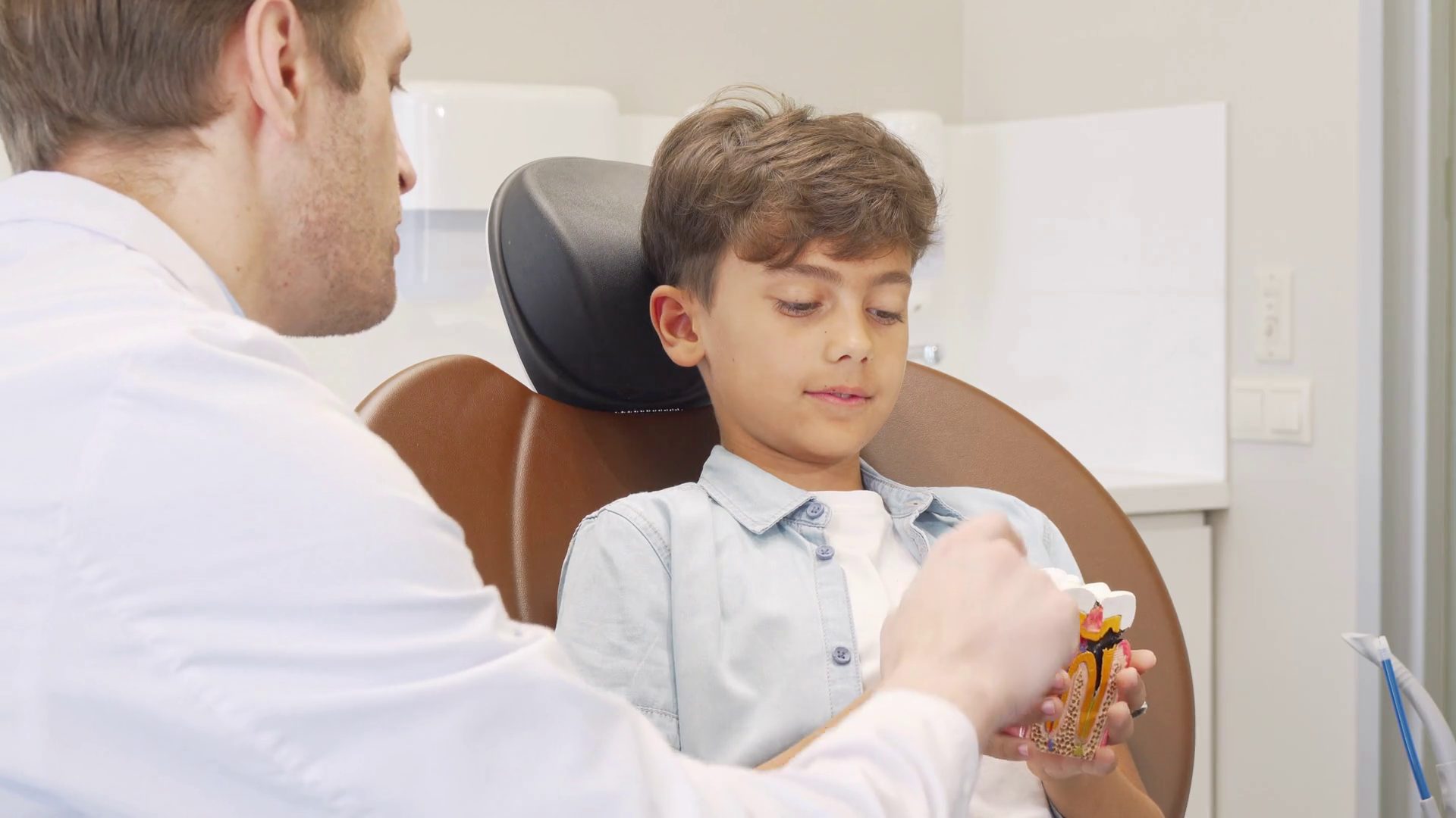 Lovely Little Boy Visiting Dentist Teeth Stock Footage SBV-336194610 ...