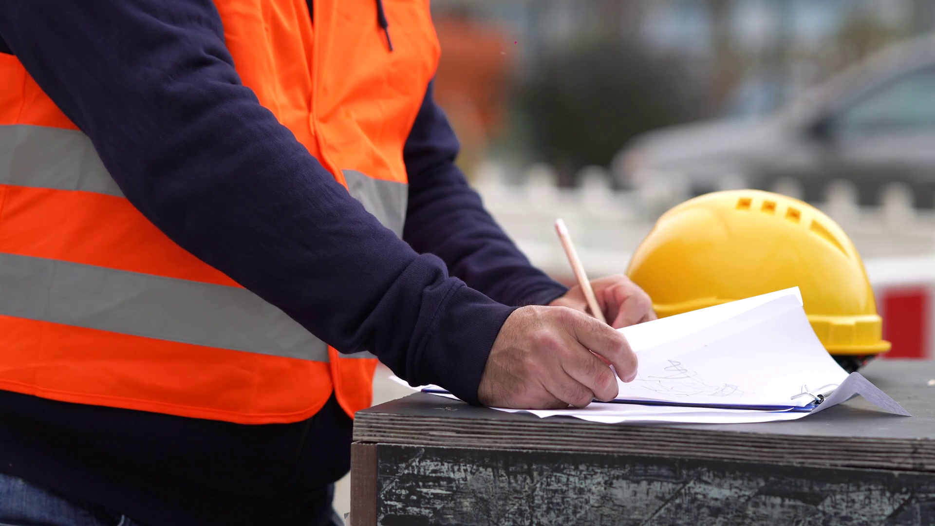 Cropped Image Of Left-handed Construction Stock Footage SBV-318204941 ...