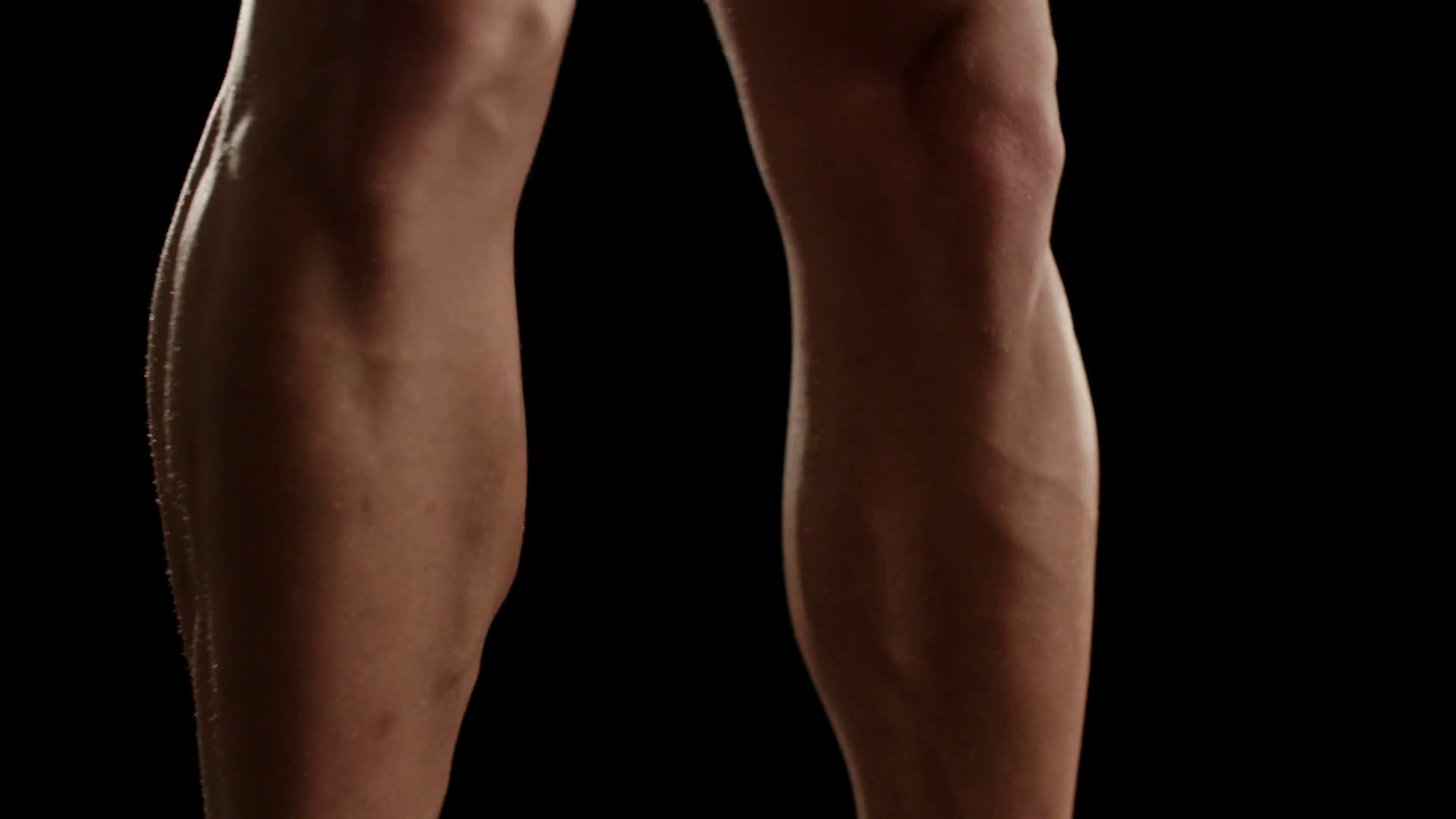 Healthy Young Man Showing Leg's Muscles Stock Footage SBV-309983405 ...