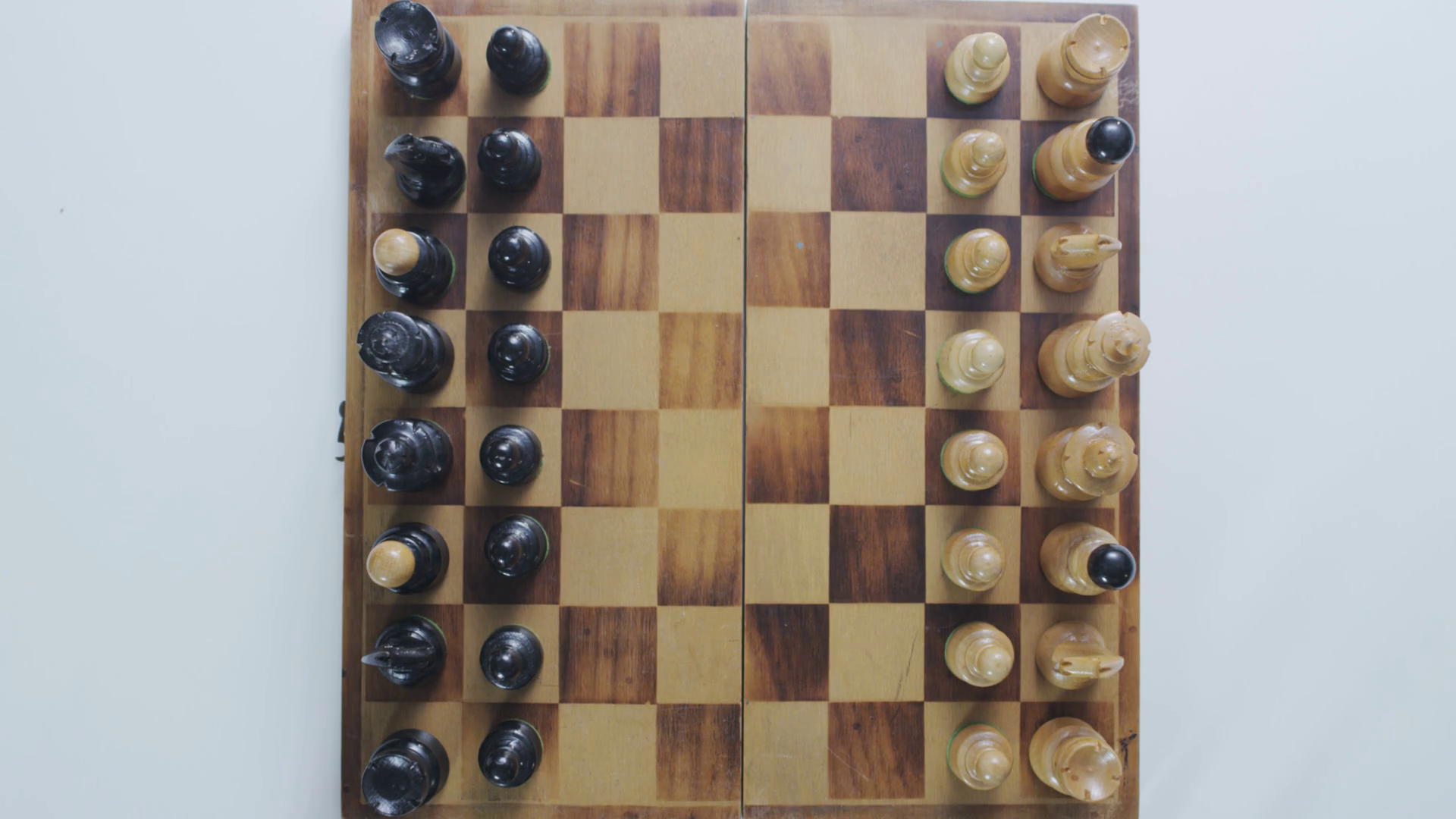 Plan View Of Chess Board Beginning Of Game Stock Footage SBV-309451014 ...