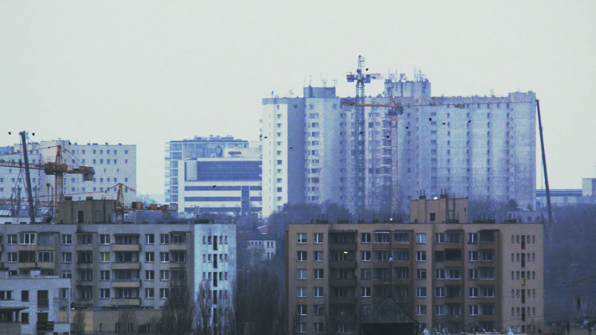 Blocks Of Flats Construction Site Stock Footage SBV-317666753 - Storyblocks