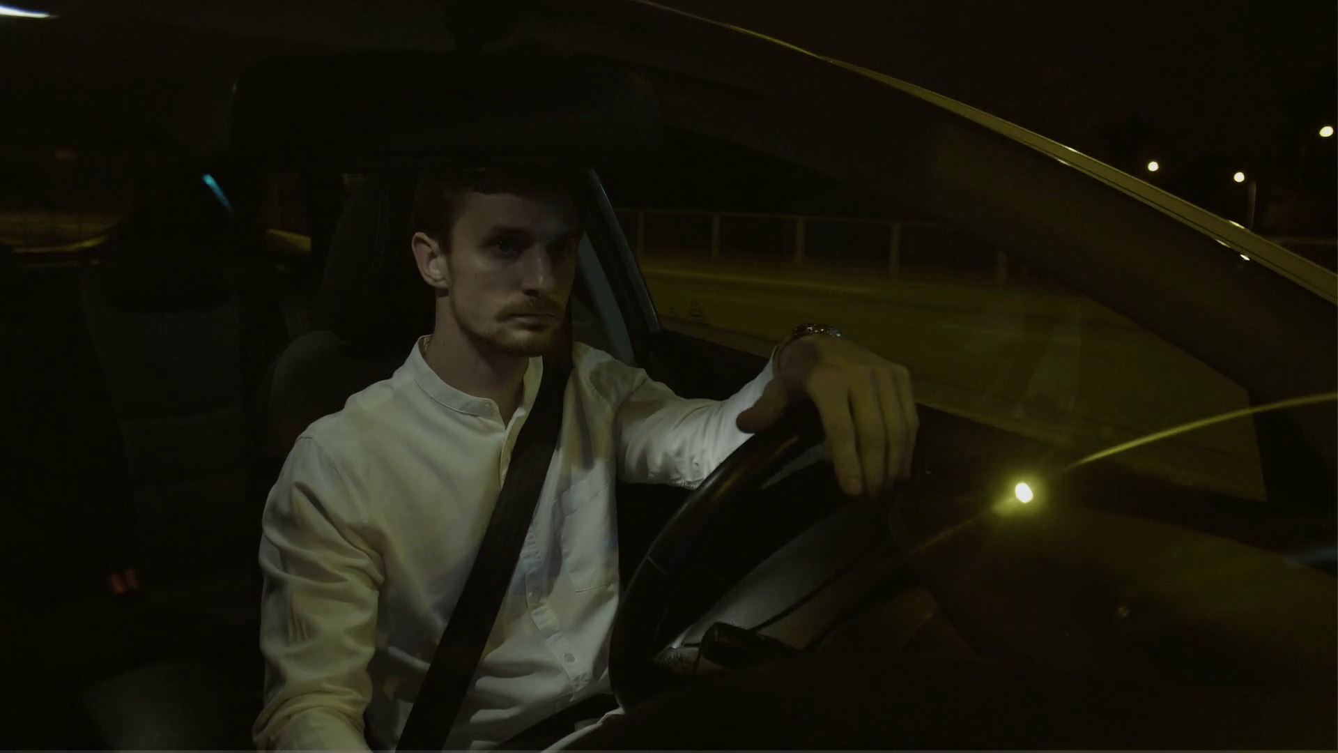 Young Businessman Looking Around Turning Left Stock Footage SBV ...