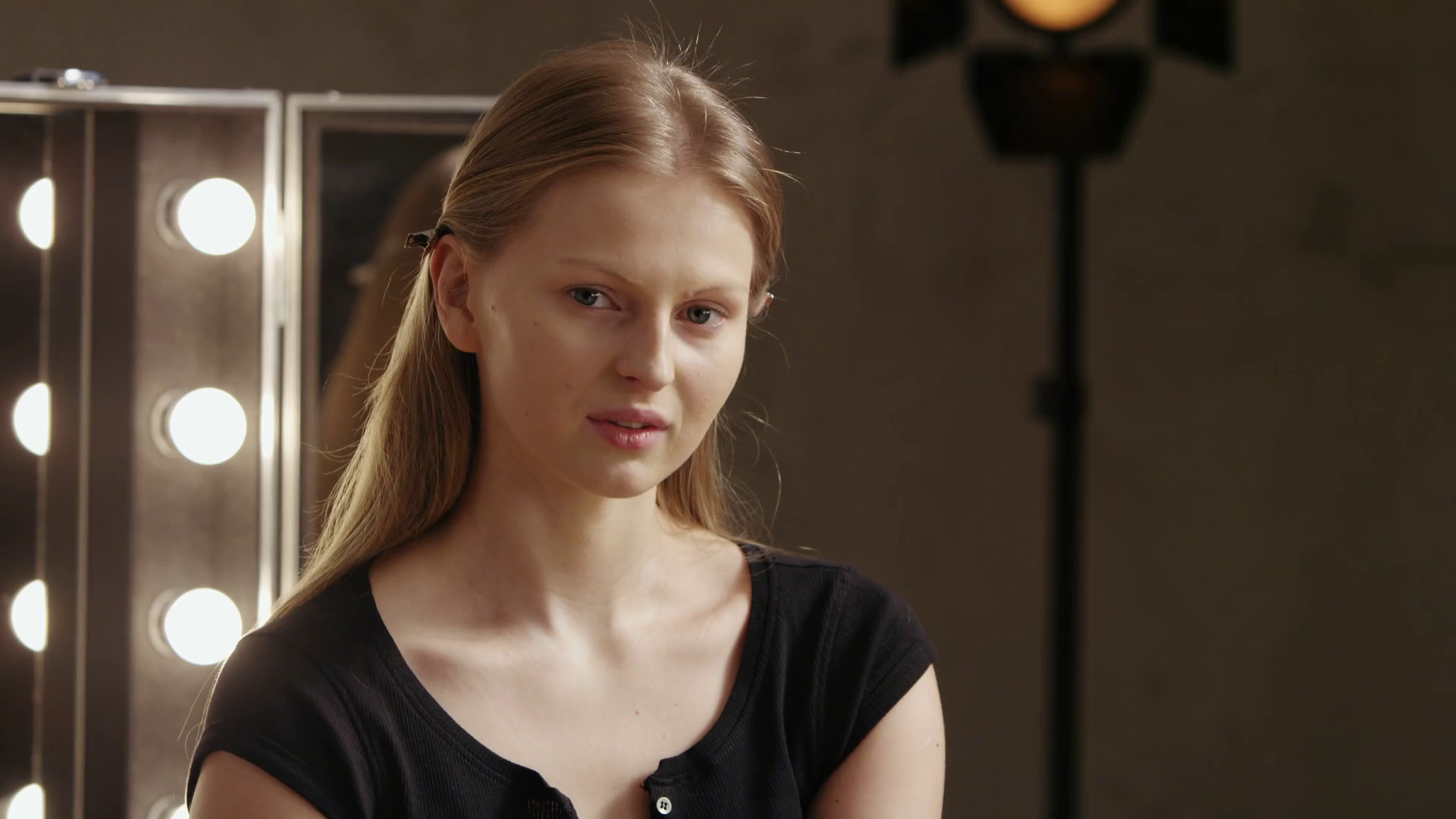 Young Woman Moving Head To Right To Left Stock Footage SBV-337148830 ...