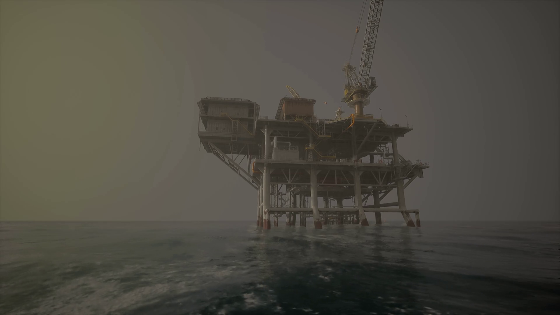 An Oil Rig In Middle Of Ocean Stock Motion Graphics SBV-349268784 ...
