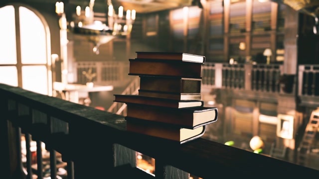 Old Library | Effects and Overlays motion backgrounds - Storyblocks