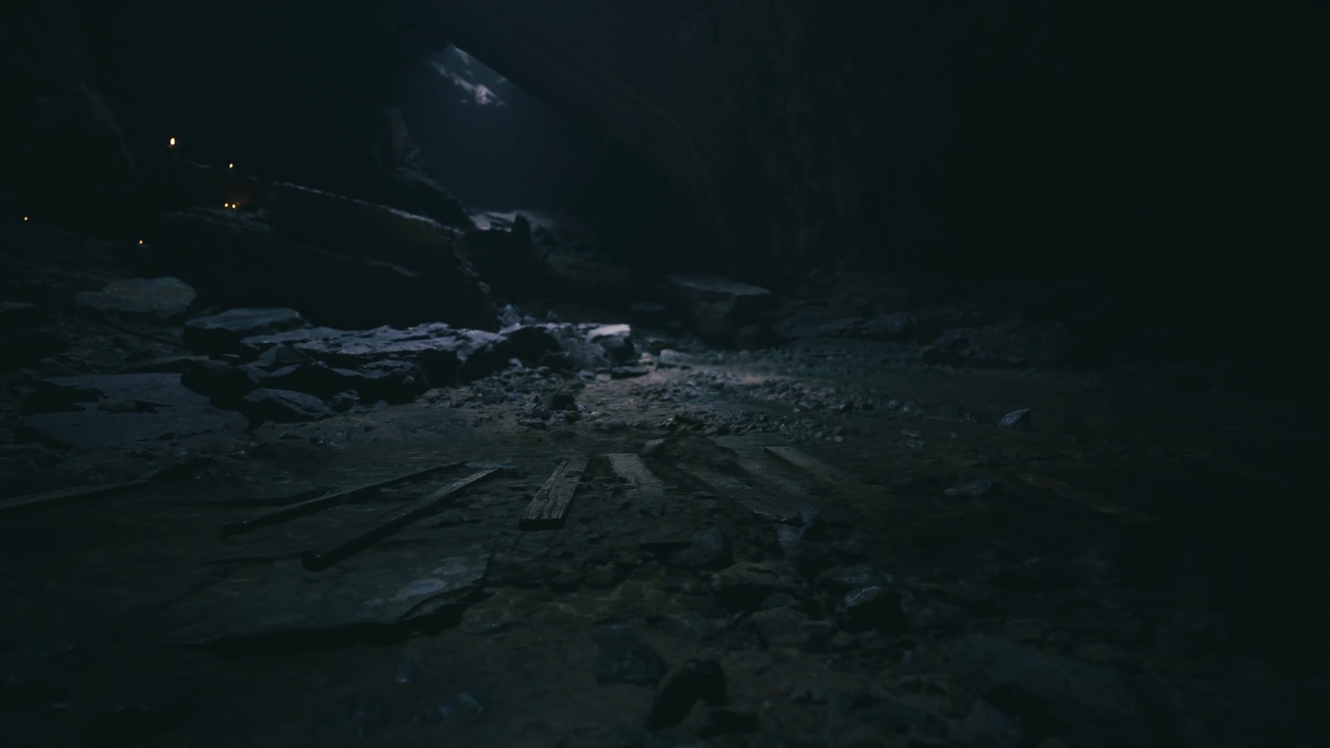 Dimly Lit Underground Cave With Rocky Stock Motion Graphics SBV ...
