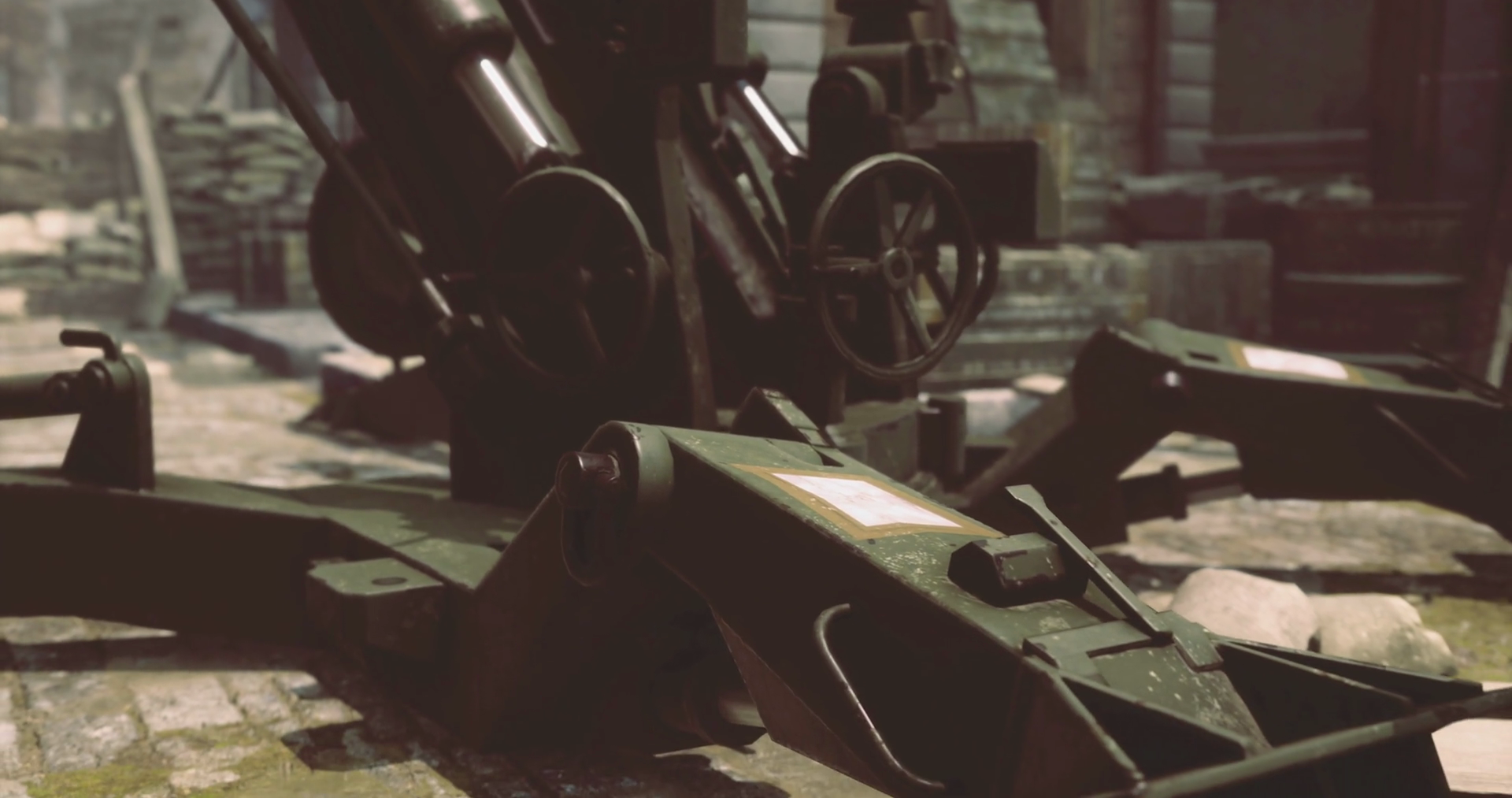 Military Artillery Displayed In Urban Stock Motion Graphics SBV ...