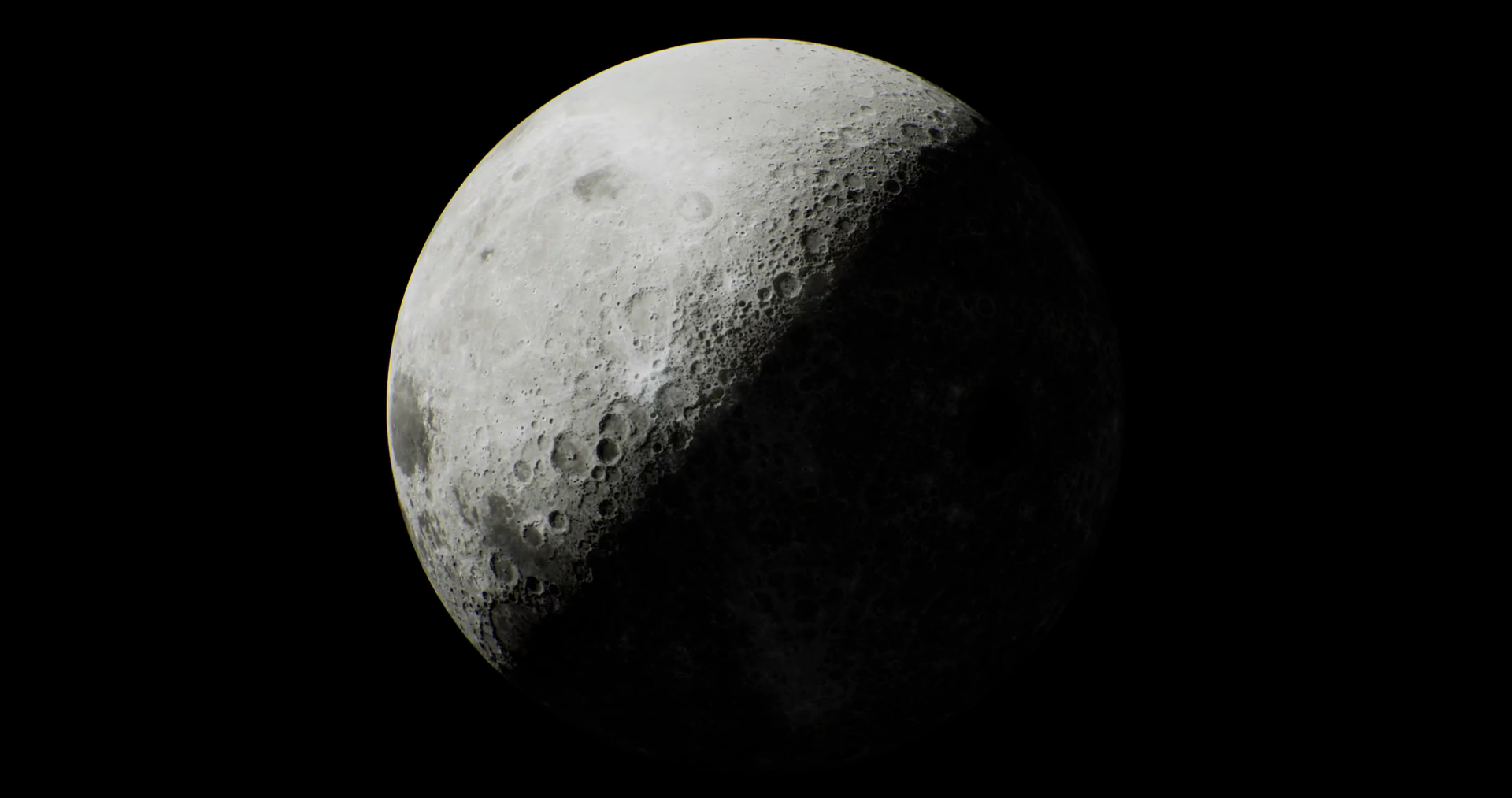 Beautiful Crescent Moon Shining In Clear Stock Motion Graphics SBV ...