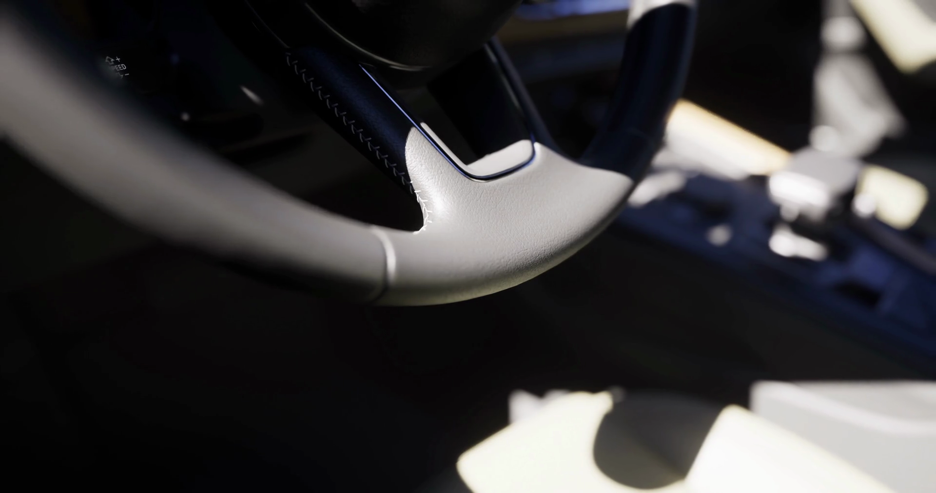 Steering Wheel Console Details Of Modern Car Stock Motion Graphics SBV ...
