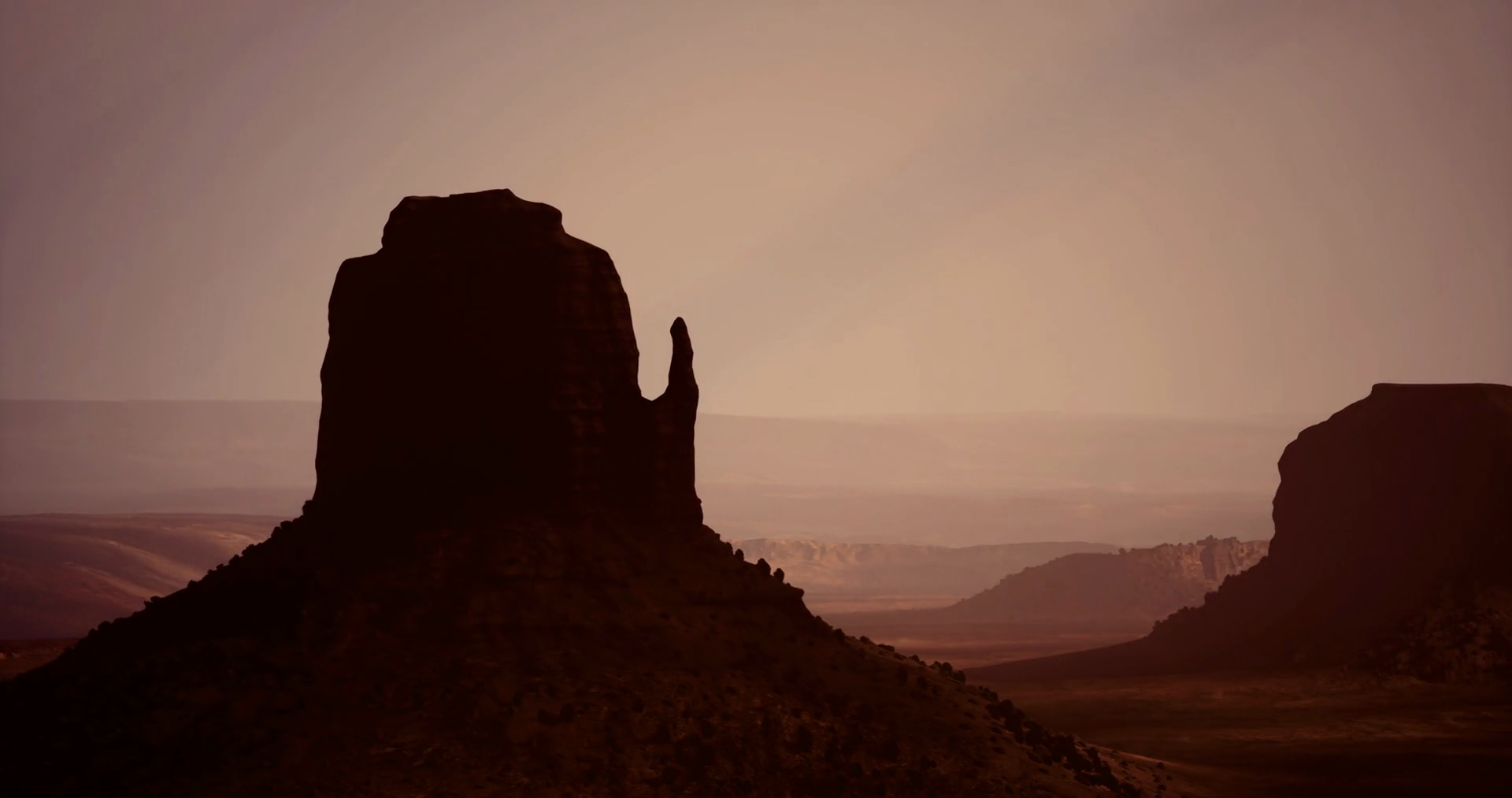 Monument Valley Rock Formations At Sunset Stock Motion Graphics SBV ...