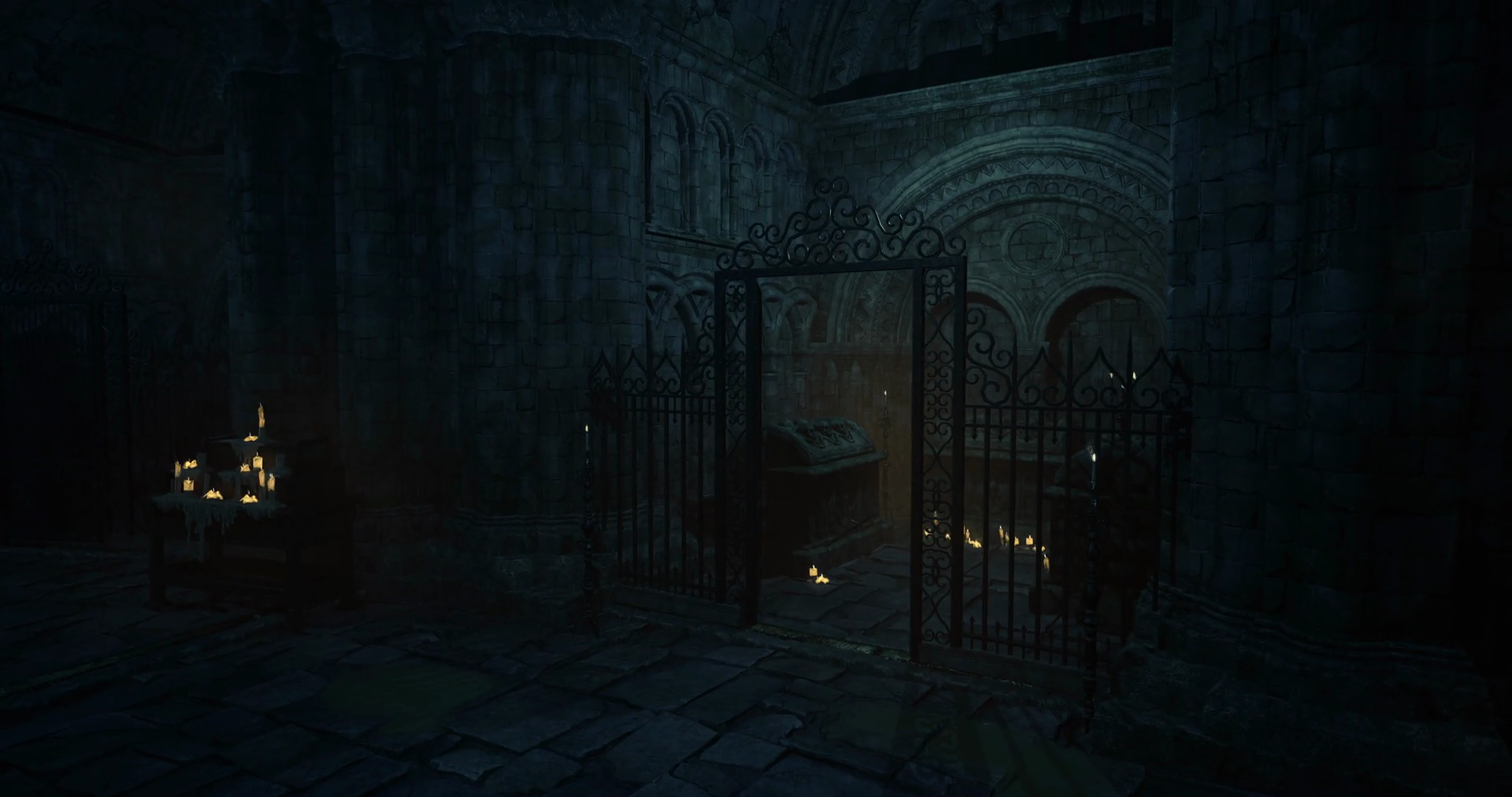 Enclosed Dark Chamber With Candles Ornate Stock Motion Graphics SBV ...
