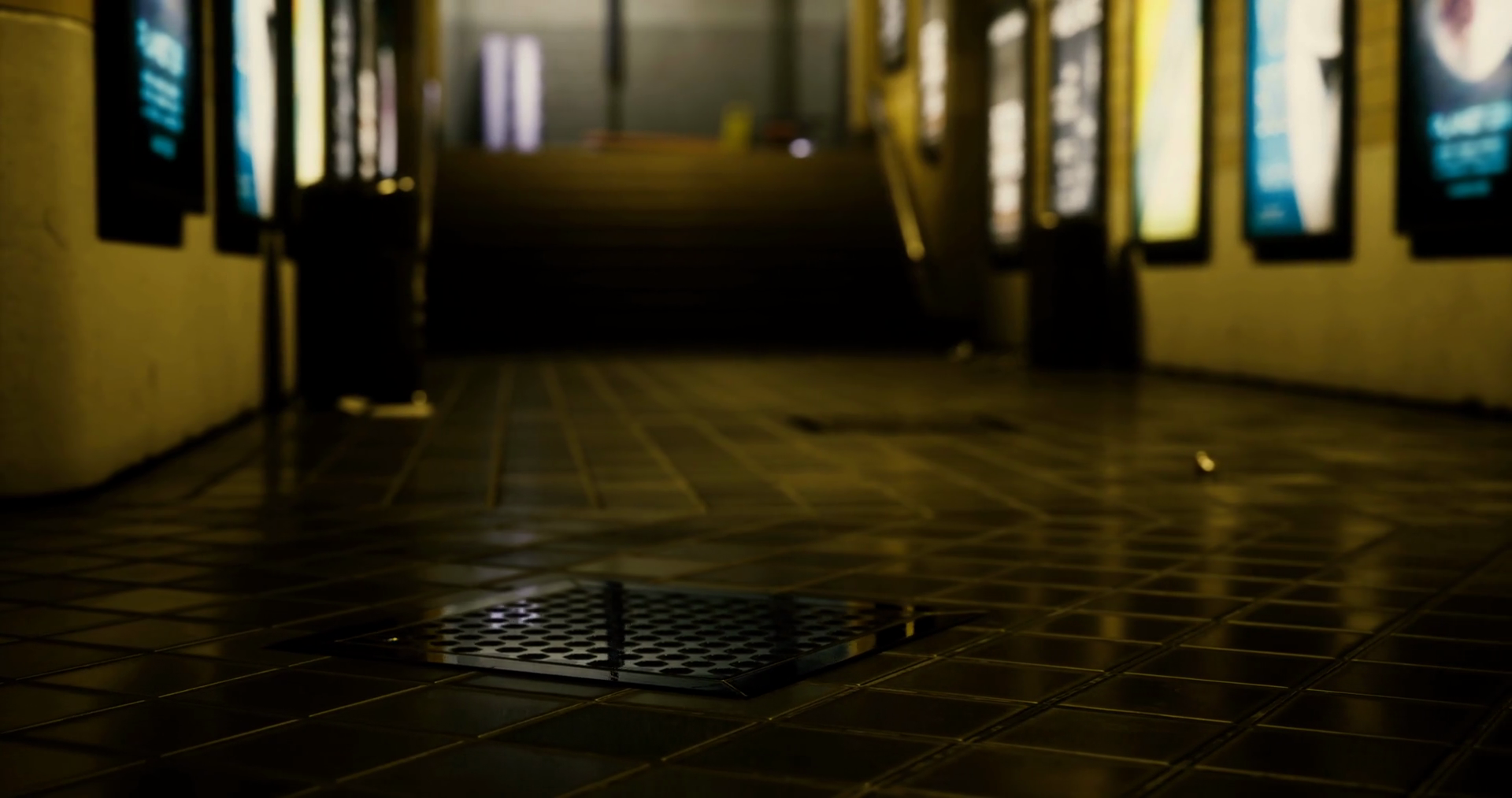 Quiet Alleyway Illuminated Posters Late At Stock Motion Graphics SBV ...