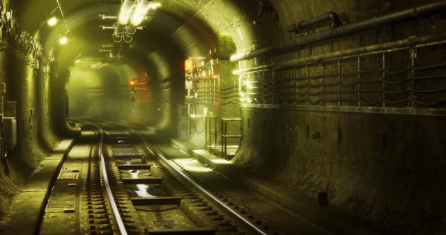 Tunnel Construction | Effects and Overlays motion backgrounds - Storyblocks