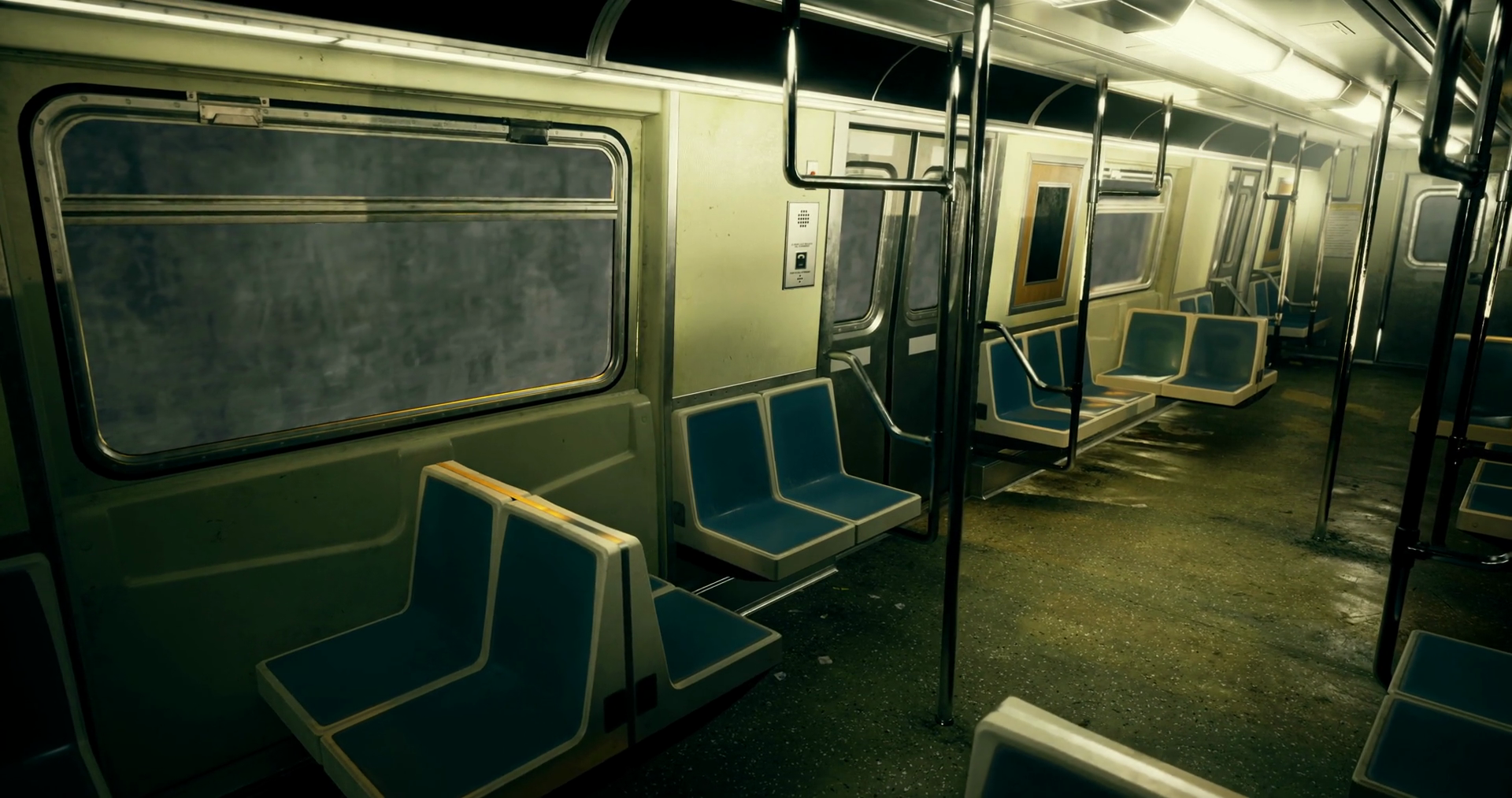 Abandoned Subway Train Interior With Empty Stock Motion Graphics SBV ...