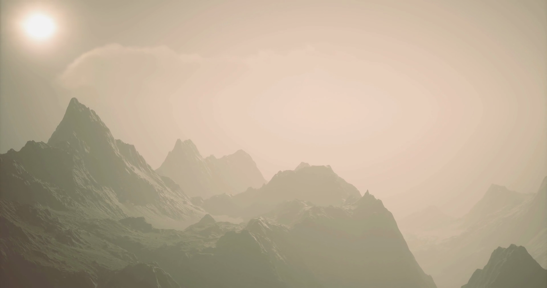 Snow Capped Mountains Rise Under Soft Stock Motion Graphics SBV ...