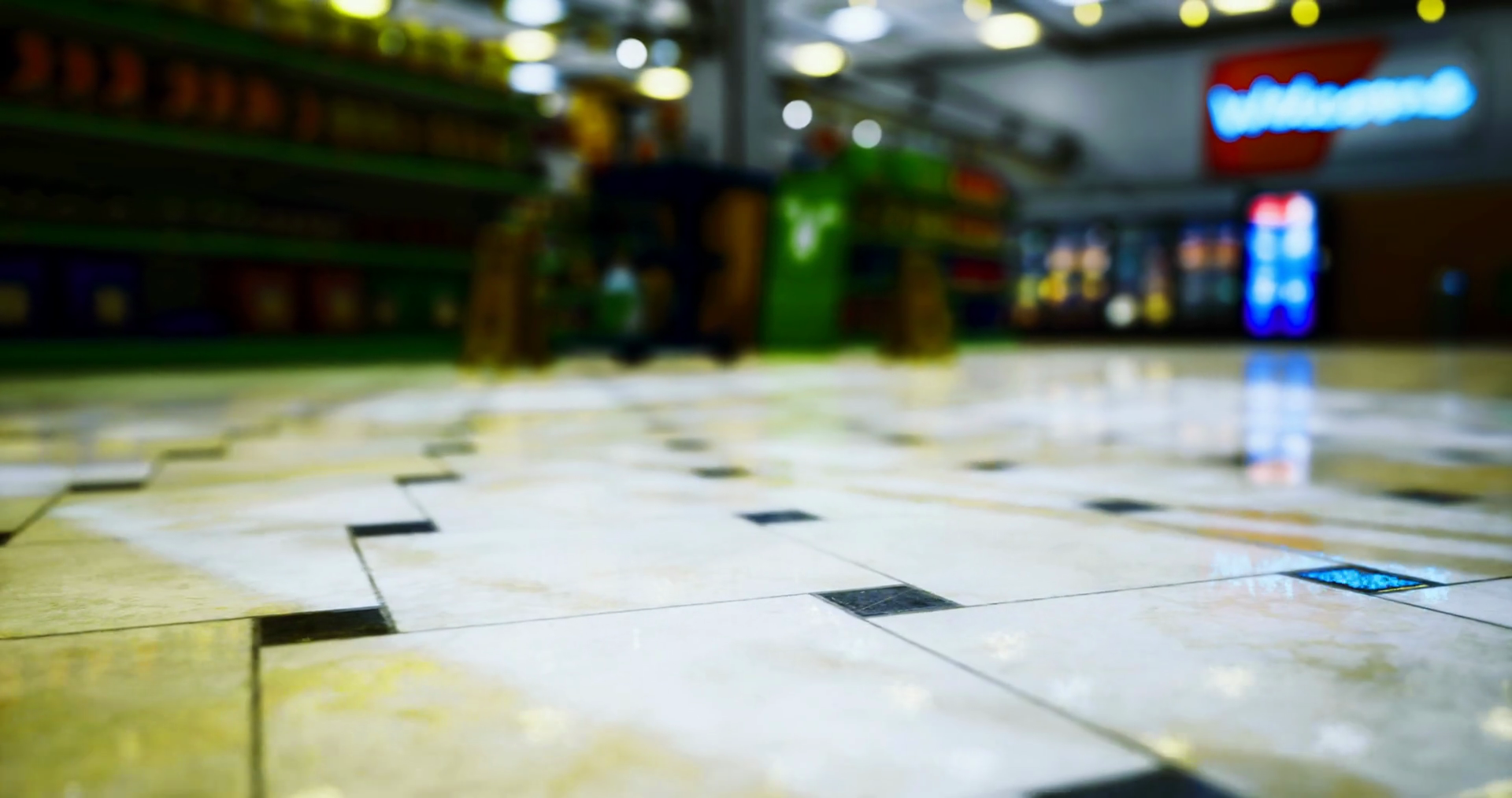 Glistening Floor Tiles In Vibrant Grocery Stock Motion Graphics SBV ...