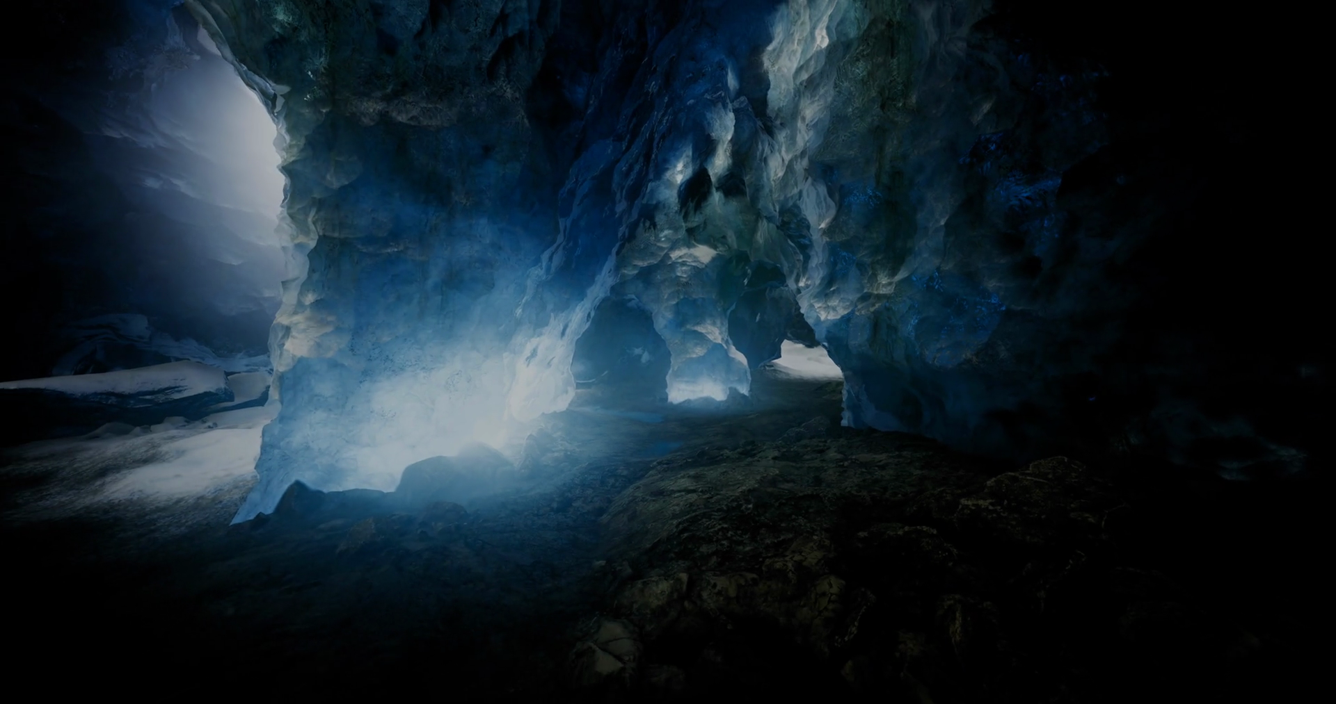 Explore Enchanting Blue Ice Cavern Stock Motion Graphics SBV-352807335 ...