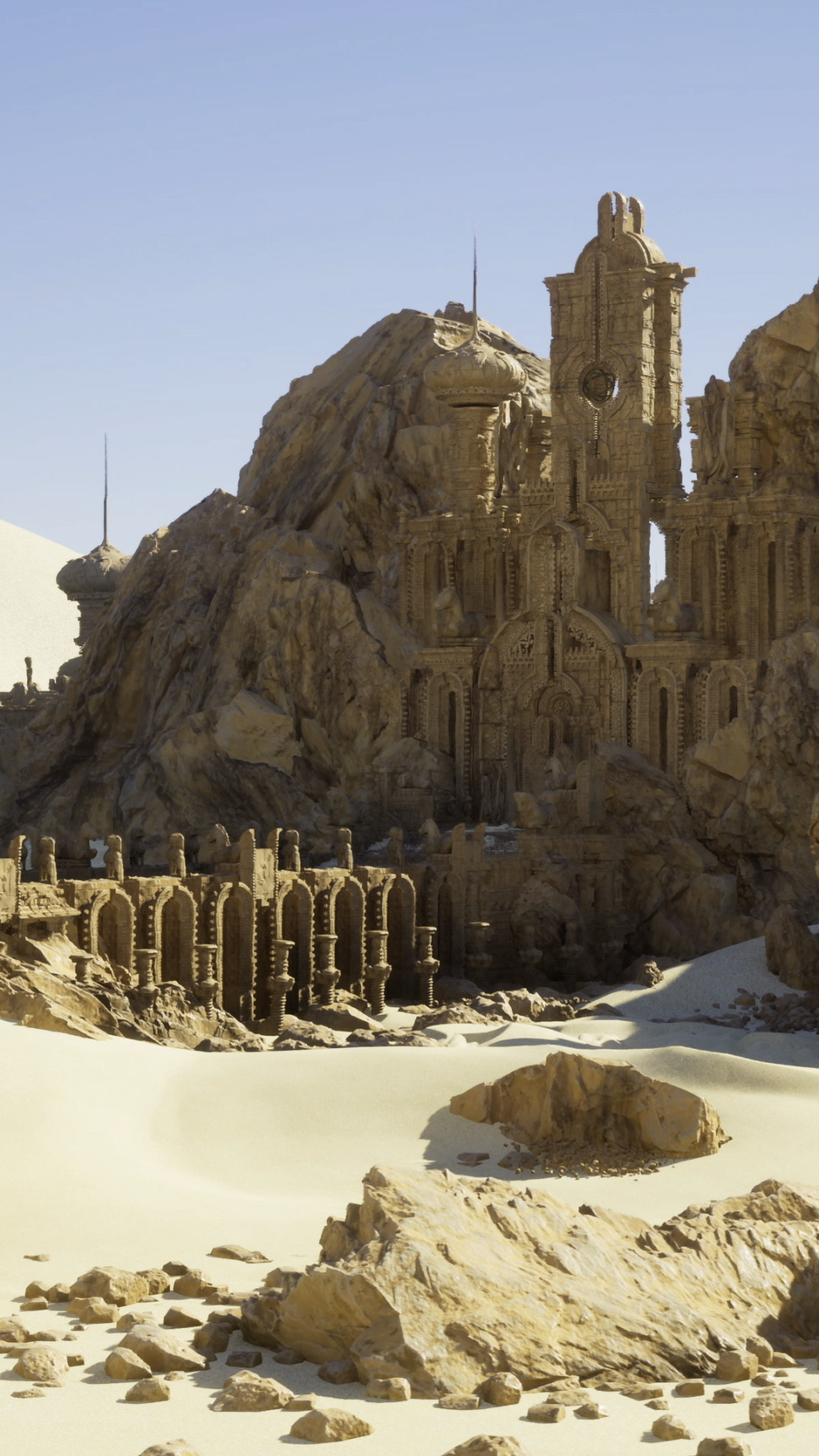 Ancient Desert Ruins Reveal Hidden Stock Footage SBV-353136991 ...