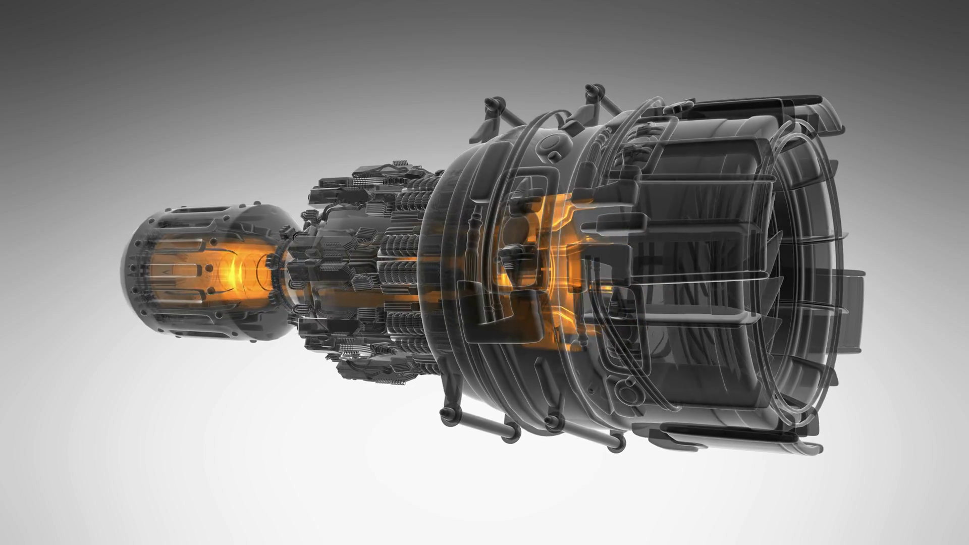 Loop Rotate Jet Engine Turbine Of Plane Stock Motion Graphics SBV ...