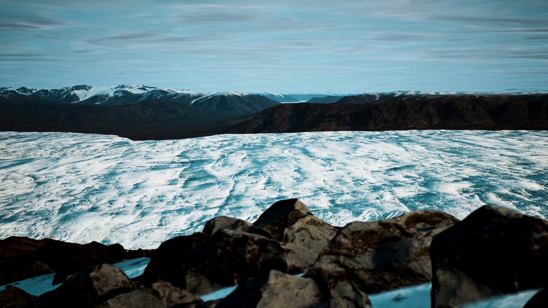 Global Warming Effect On Glacier Melting In Stock Footage SBV-348364762 ...