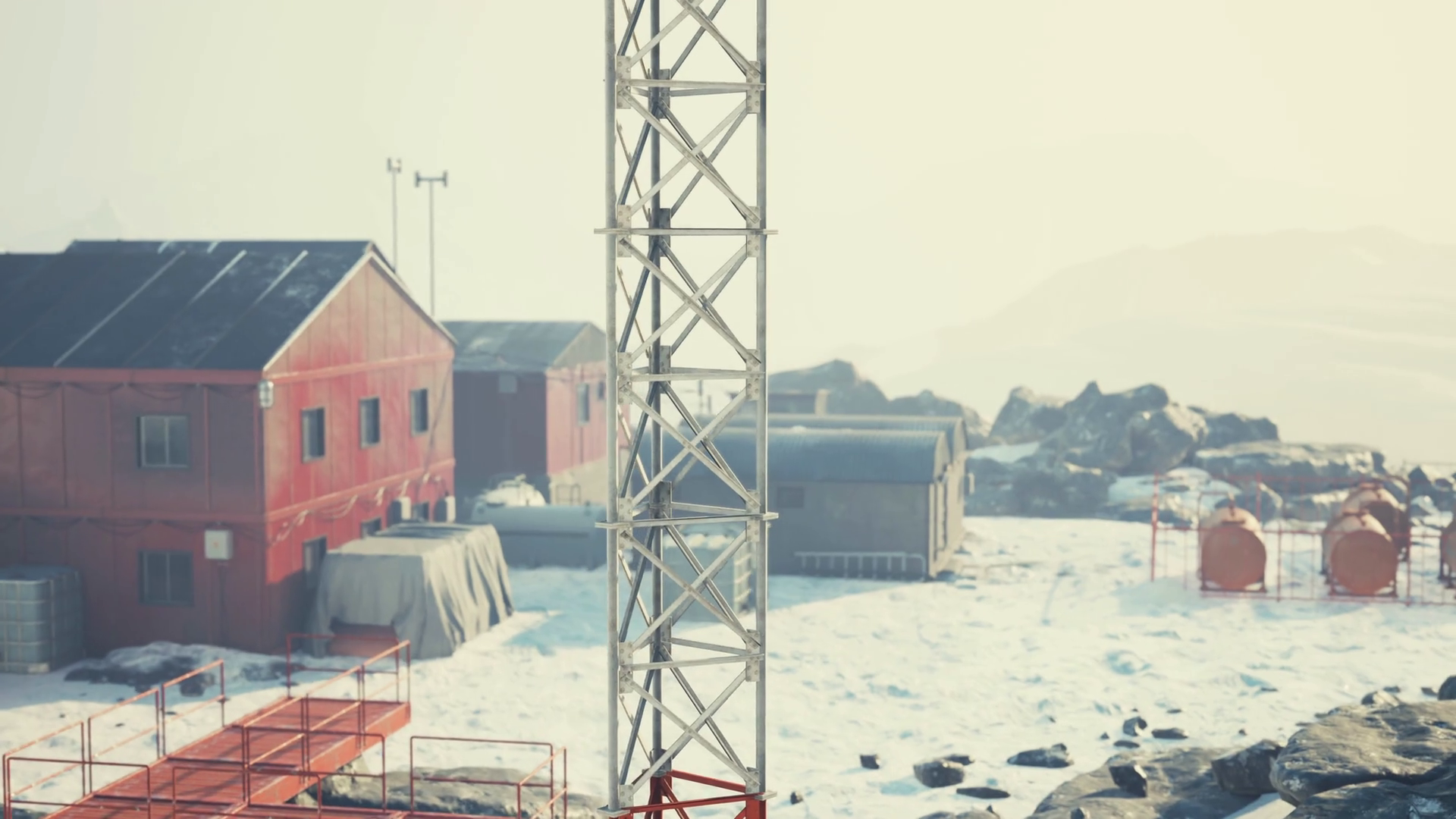 Russian Research Polar Expedition Base Stock Motion Graphics SBV ...