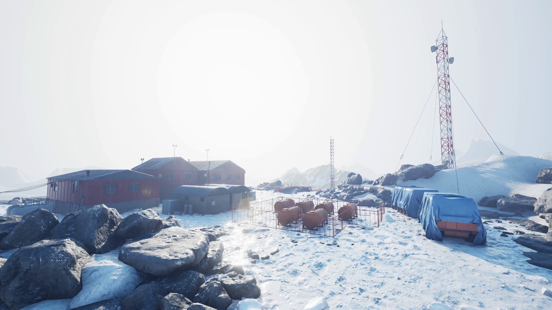 Antarctic Bases In Antarctic Peninsula Stock Motion Graphics SBV ...