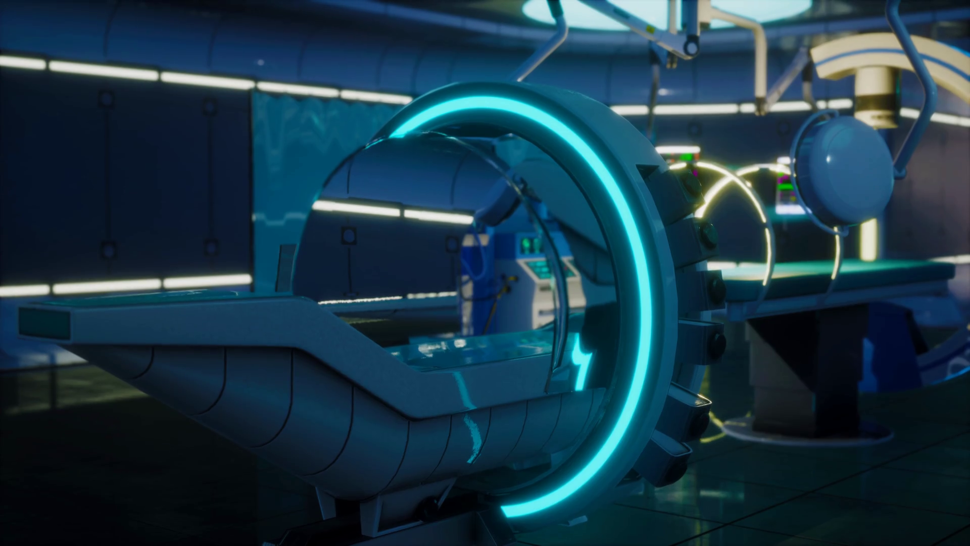 Futuristic Mri Magnetic Resonance Laboratory Stock Motion Graphics SBV ...