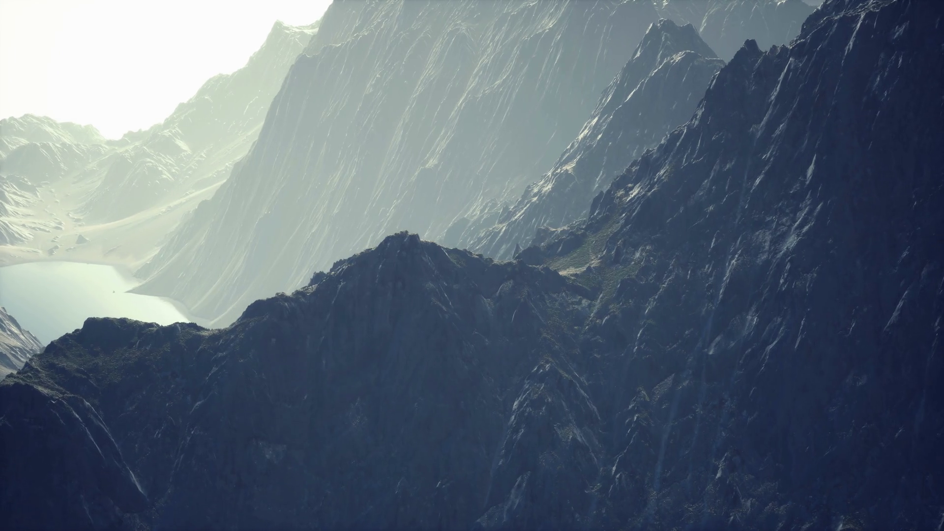 Sunset At Andes Mountains Inside Central Stock Motion Graphics SBV ...