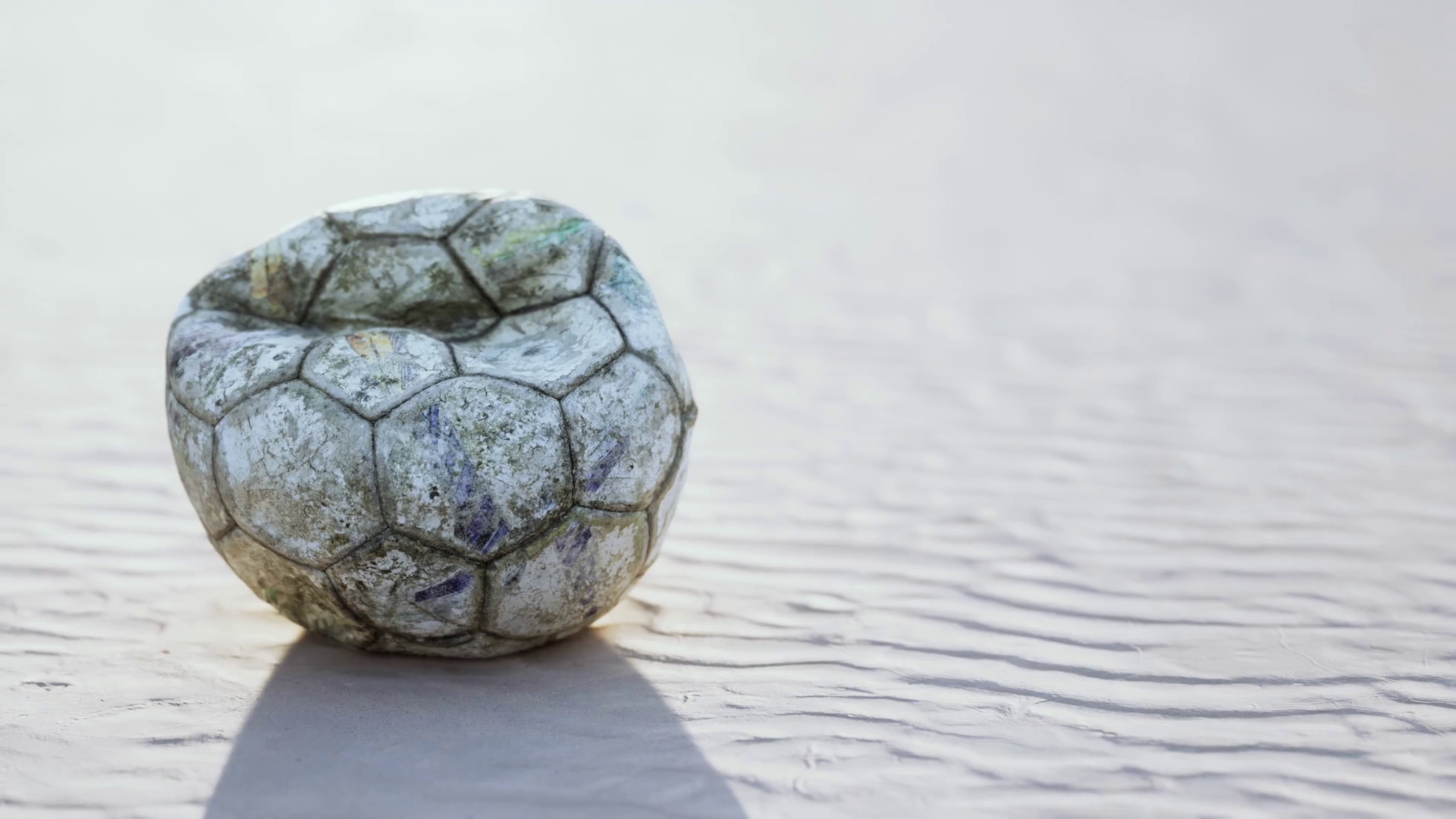 Very Old Soccer Ball On Playground Stock Footage SBV-347717006 ...