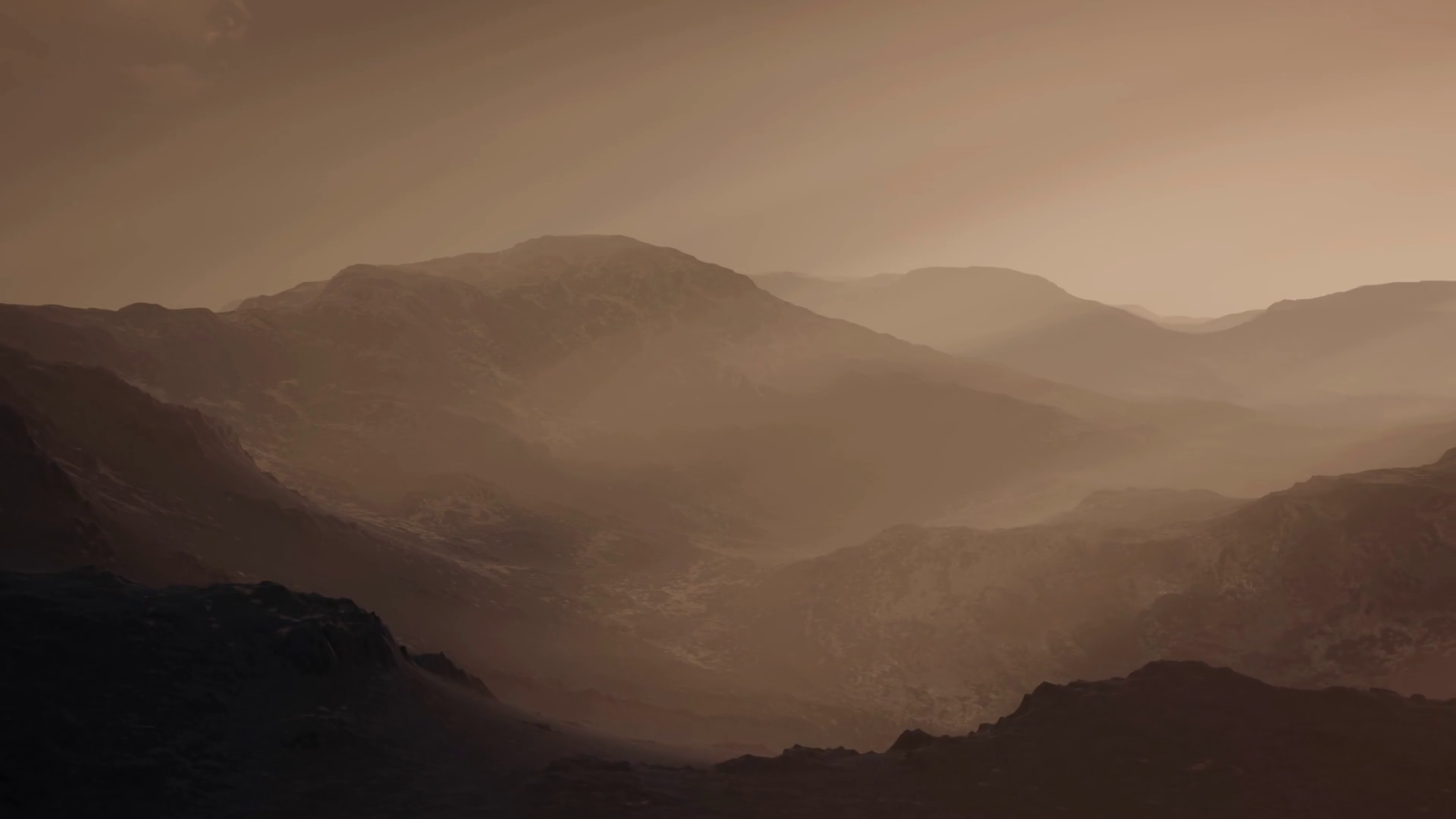 Black Rocky Mountain Silhouette In Deep Fog Stock Motion Graphics SBV-347355162 - Storyblocks