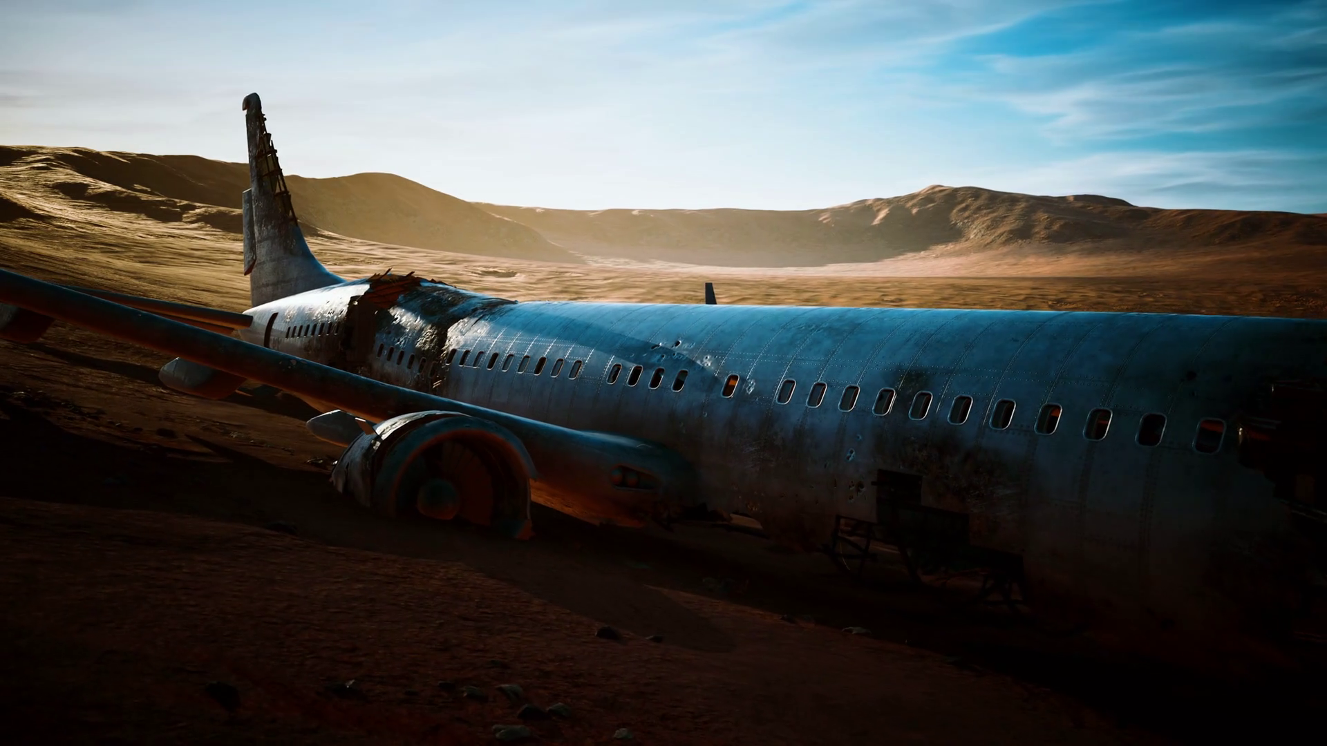 Abandoned Crushed Plane In Desert Stock Footage SBV-348759916 - Storyblocks