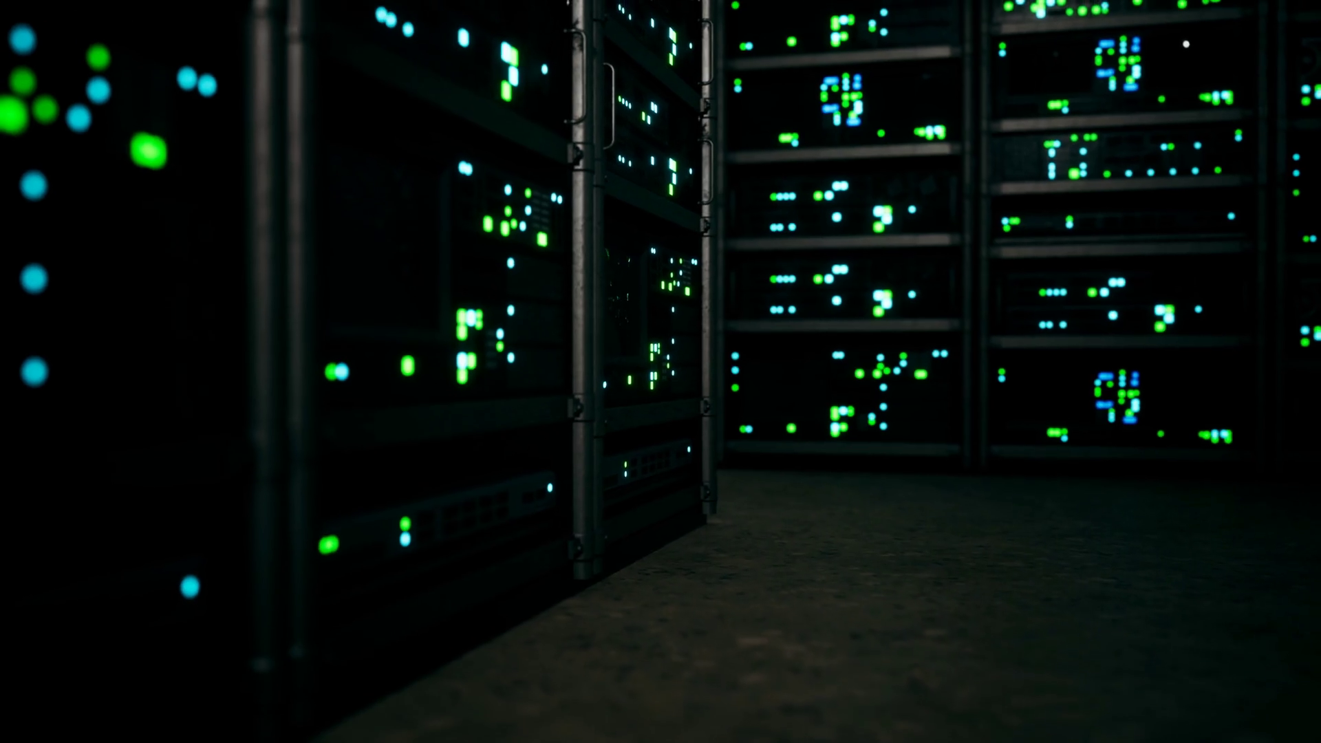 Modern Server Room With Supercomputers Light Stock Motion Graphics SBV ...