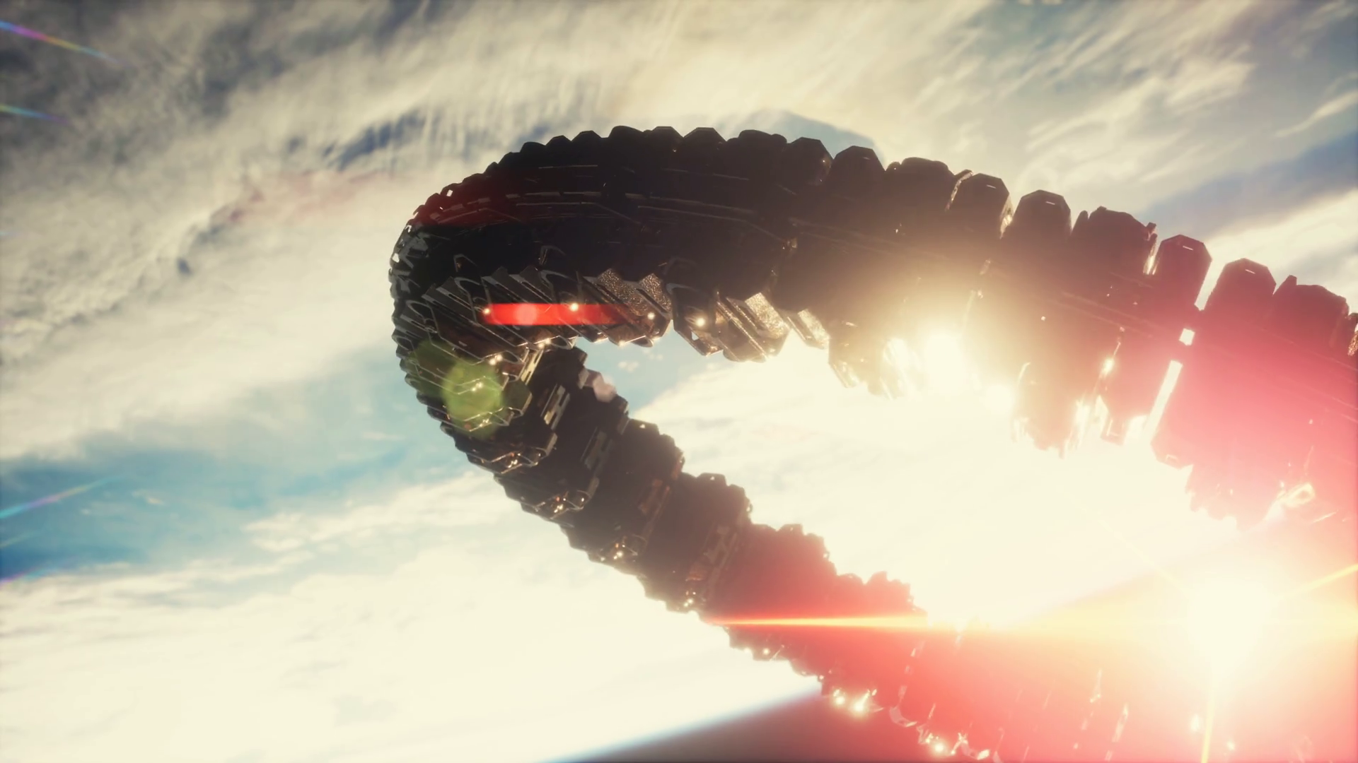 Alien mothership near Earth elements furnished by NASA Stock Video ...