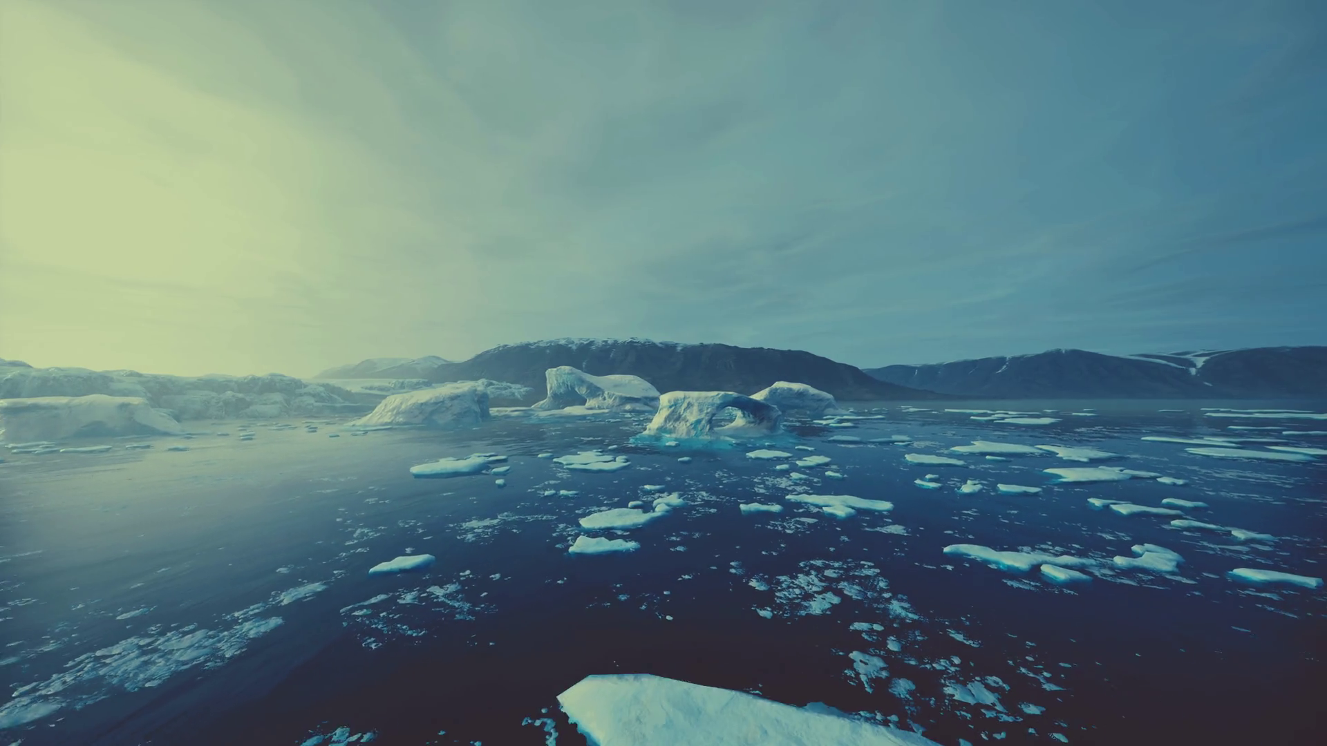 Blue Icebergs Of Antarctica With Frozen Snow Stock Motion Graphics SBV ...
