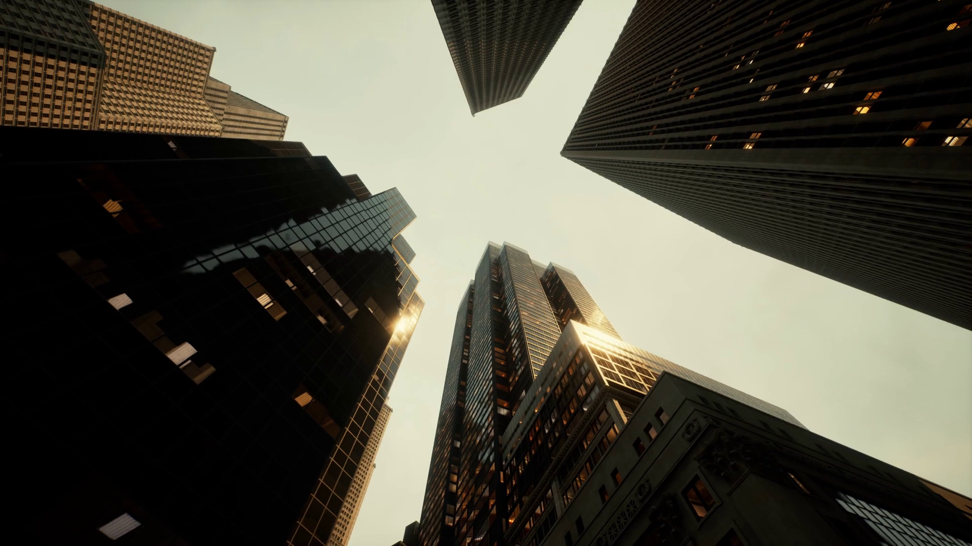 View Looking Up At High Rise Buildings Stock Motion Graphics SBV ...