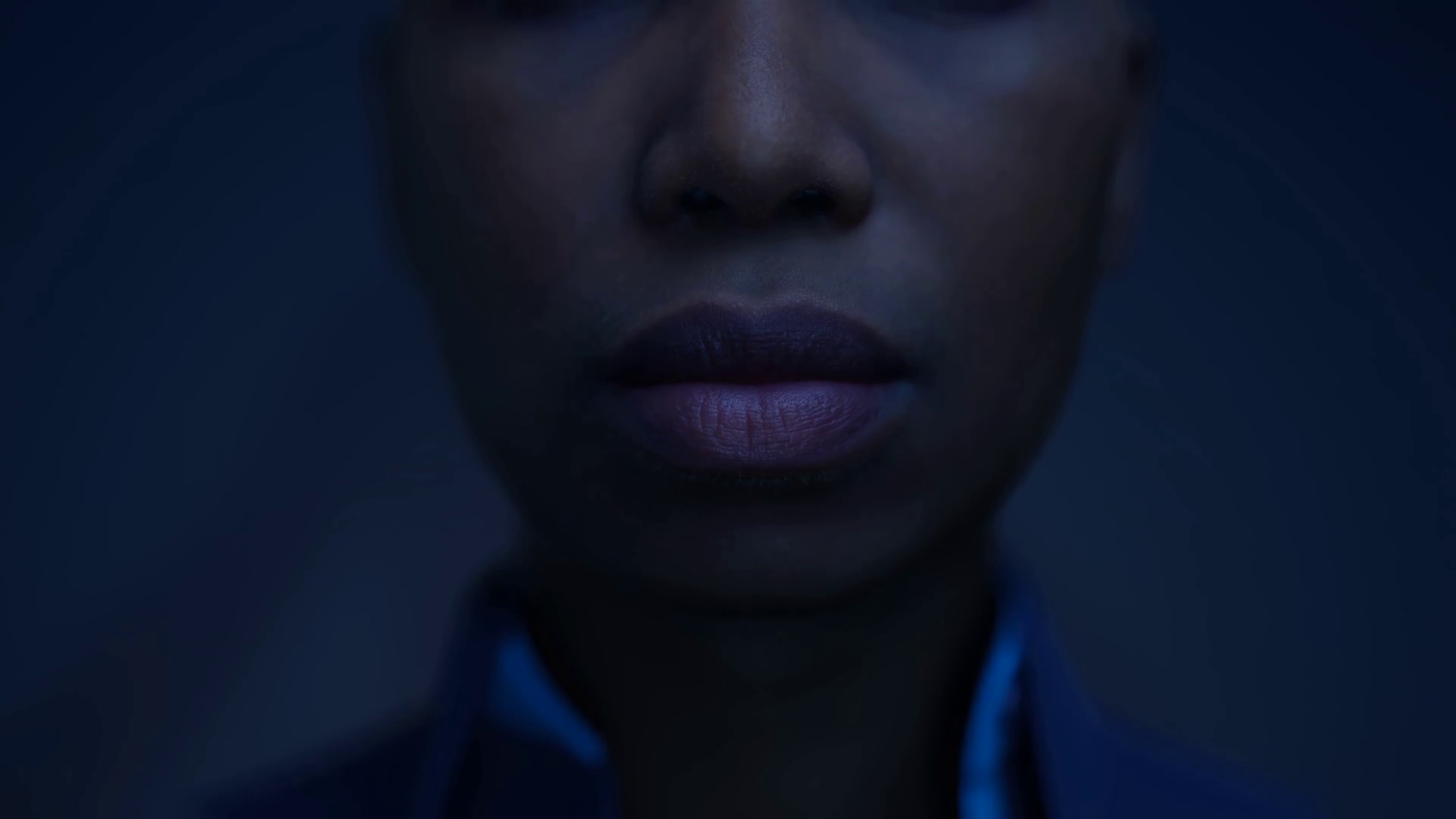 Sad Female Portrait On Black Background Stock Footage SBV-347140609 ...