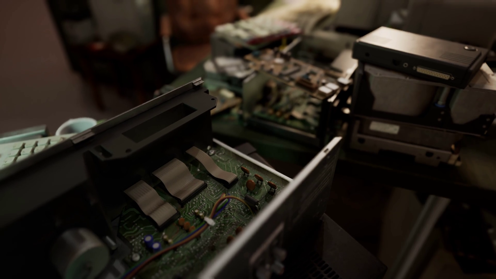 Old Vintage Personal Computer Workspace Stock Footage SBV-347272977 ...