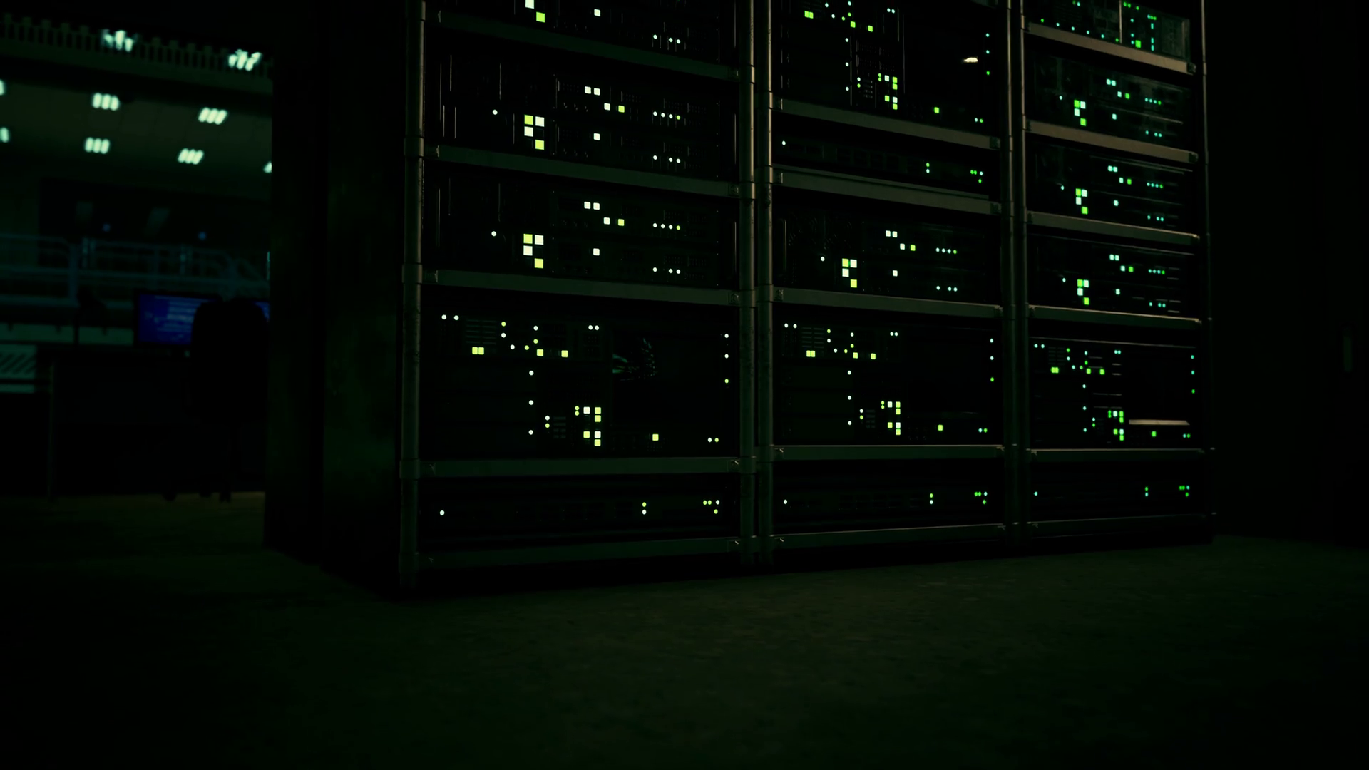 Network Server Room With Servers Running Stock Motion Graphics SBV ...